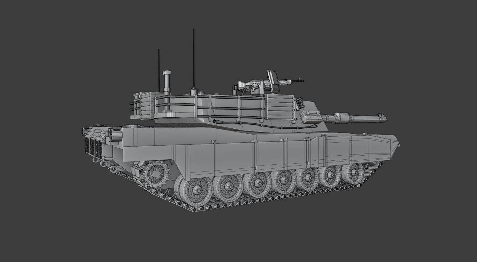 M1A1 Abrams US Main Battle Tank - 3D Model by luisbcompany