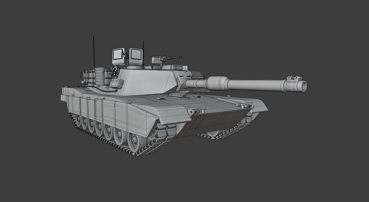 M1A1 Abrams US Main Battle Tank - 3D Model by luisbcompany