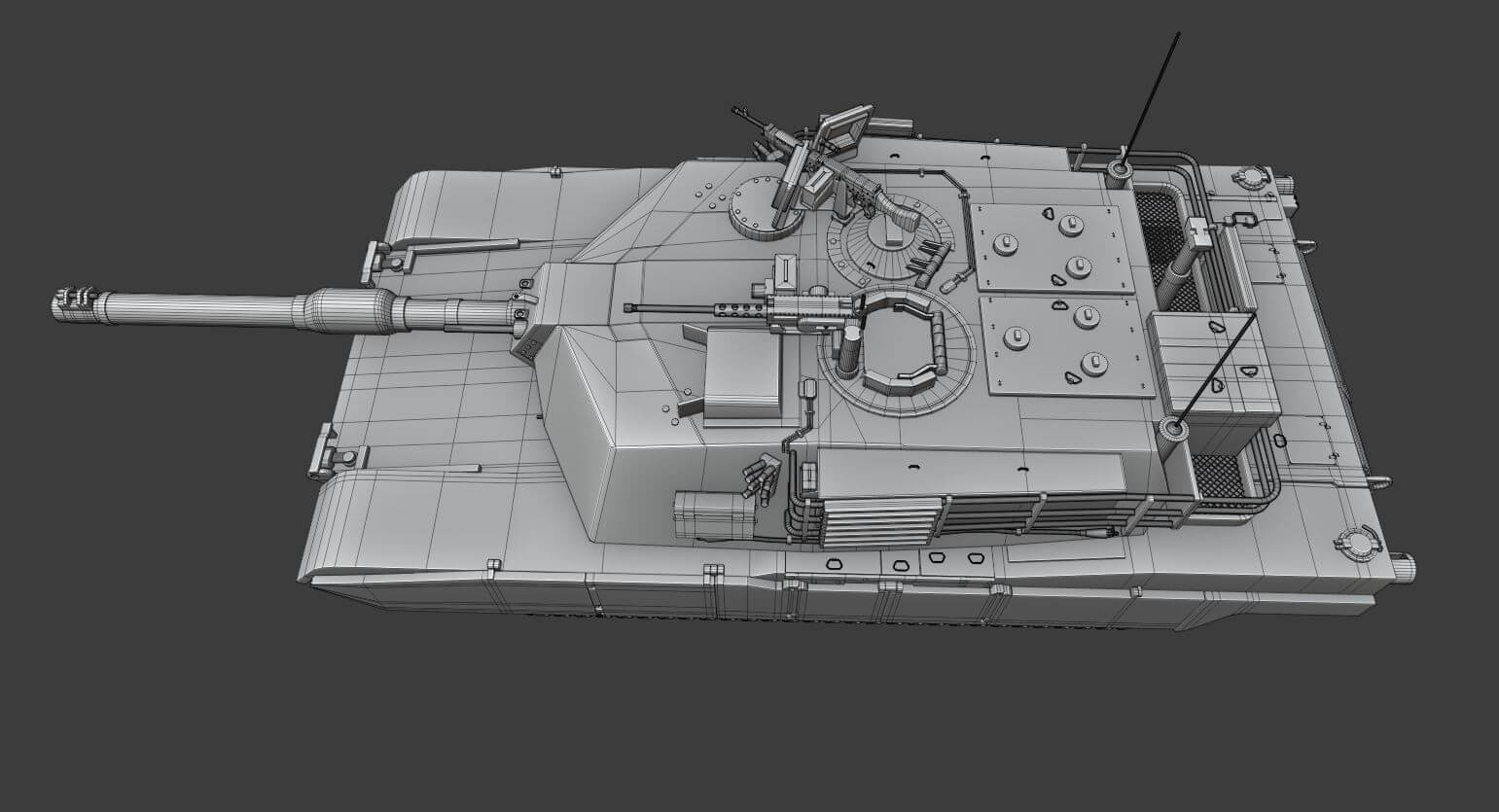 M1A1 Abrams US Main Battle Tank - 3D Model by luisbcompany