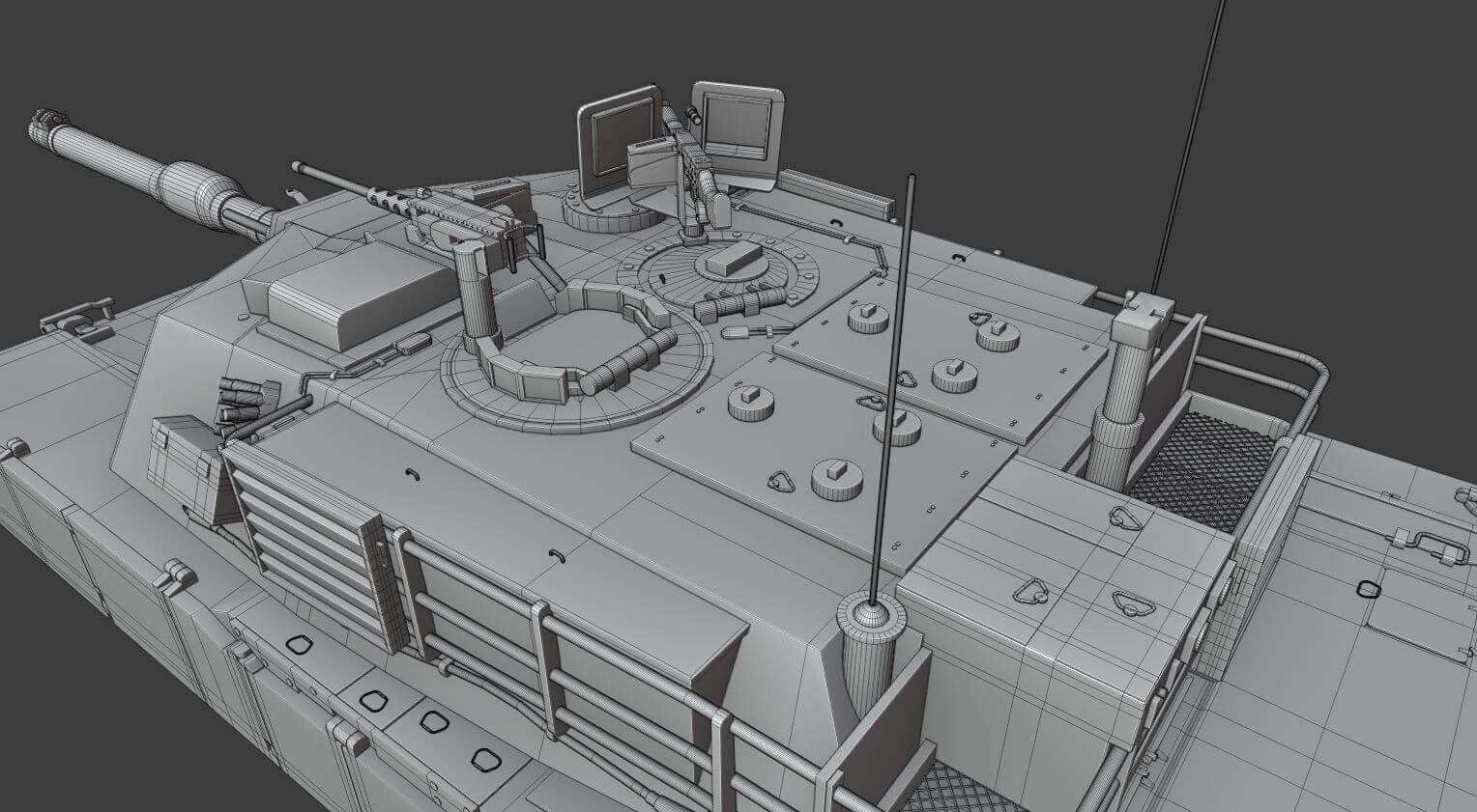 M1A1 Abrams US Main Battle Tank - 3D Model by luisbcompany