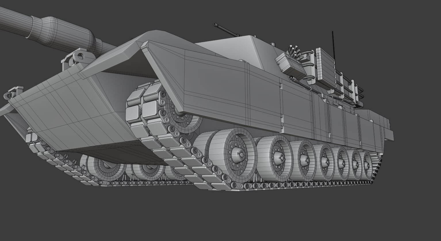 M1A1 Abrams US Main Battle Tank - 3D Model by luisbcompany