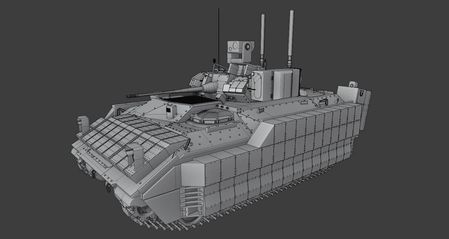M2A3 Bradley BUSK III IFV - 3D Model by luisbcompany