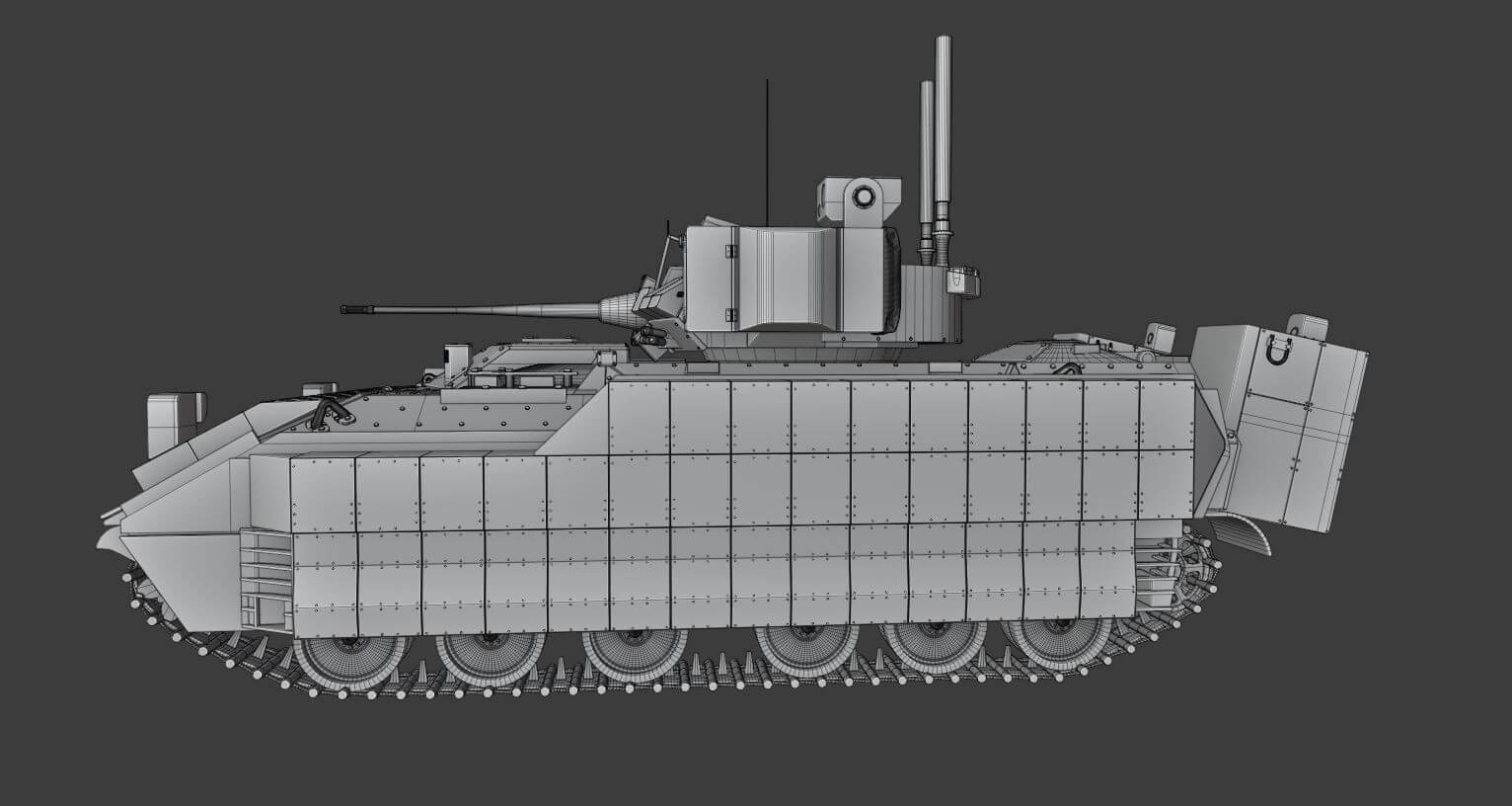 M2A3 Bradley BUSK III IFV - 3D Model by luisbcompany