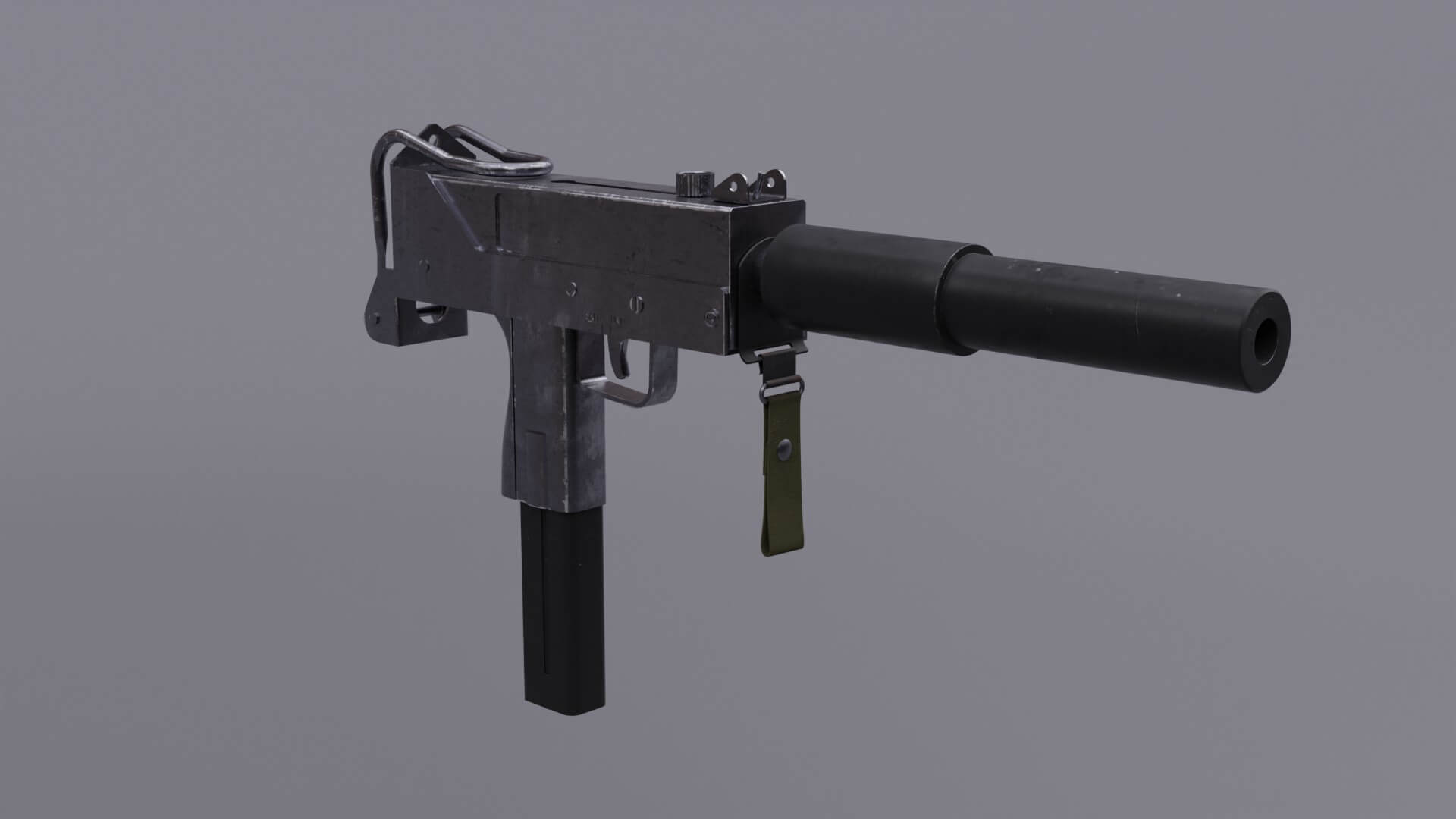 MAC 10 Submachine Gun - Free 3D Model by luisbcompany