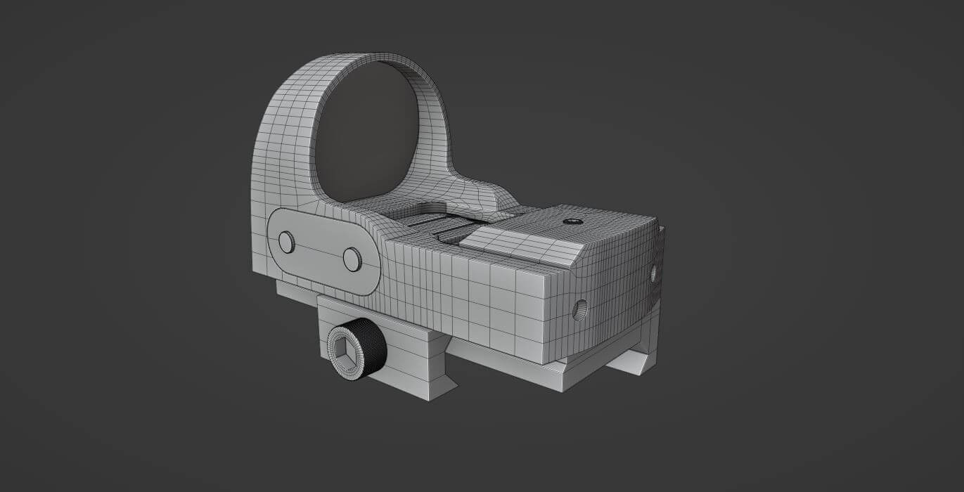 Red Dot Sight RDS - Free 3D Model by luisbcompany