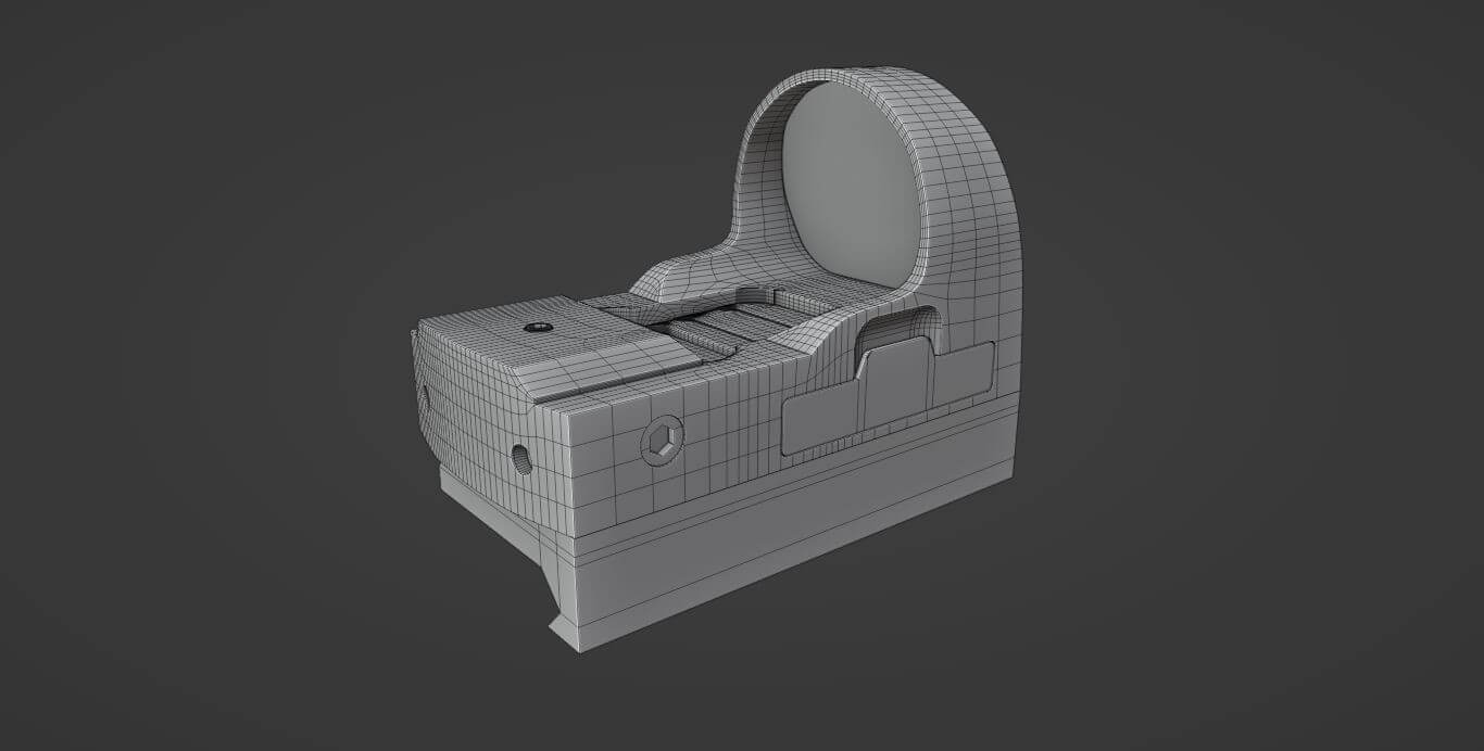Red Dot Sight RDS - Free 3D Model by luisbcompany