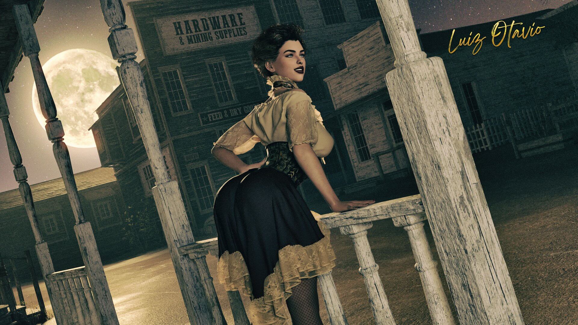 The brothel cafetina waiting 3D Render | RenderHub Gallery