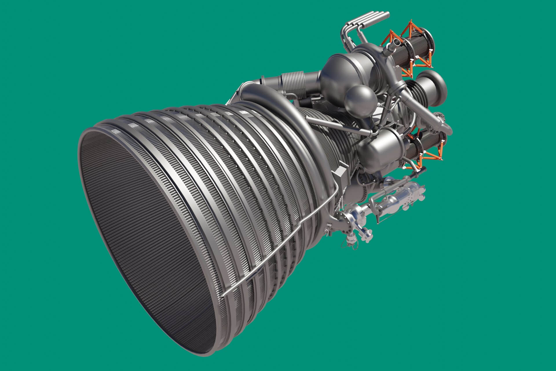J-2 Rocket Engine 3D Model by LukaDT
