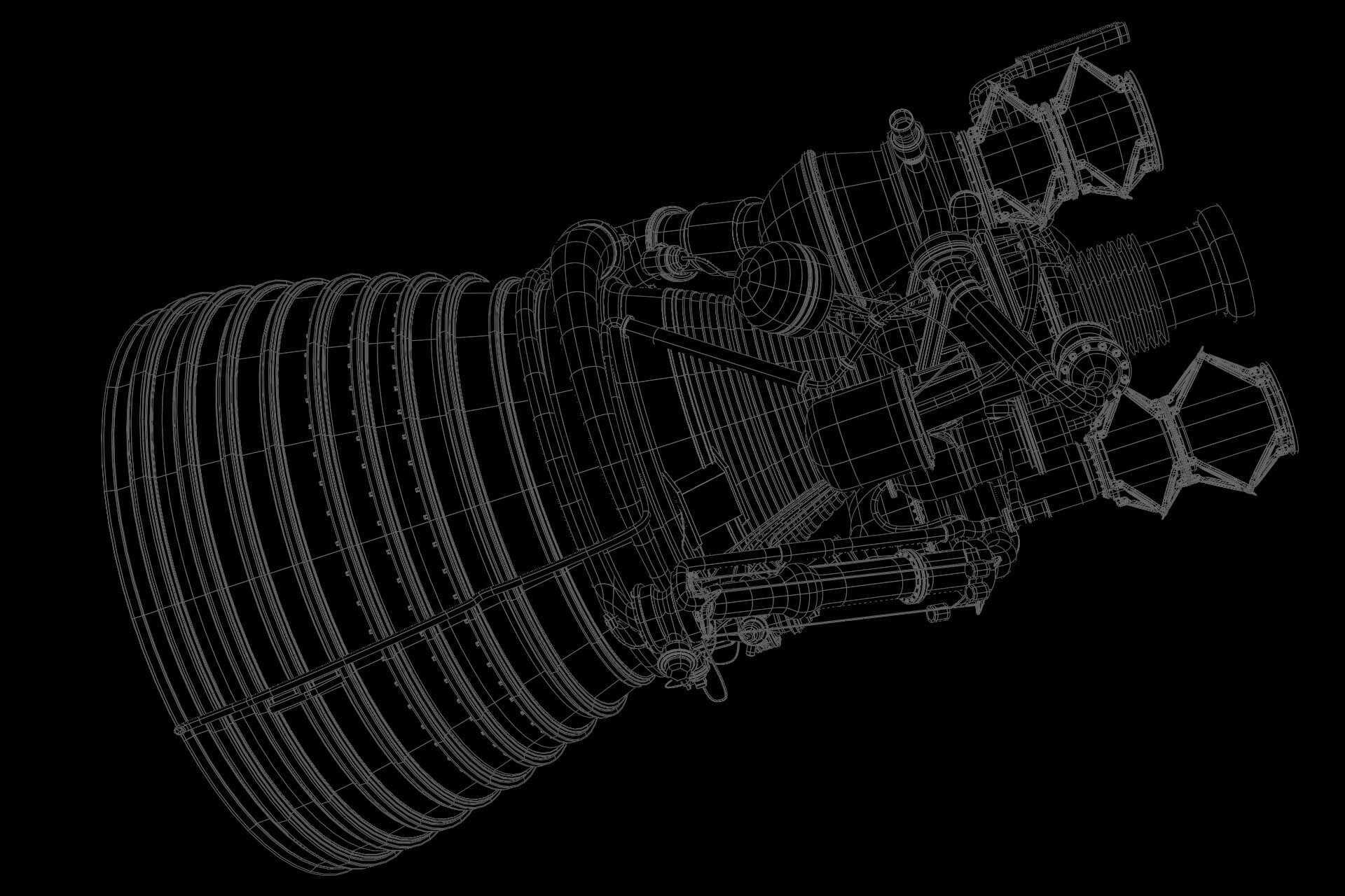 J-2 Rocket Engine 3D Model by LukaDT
