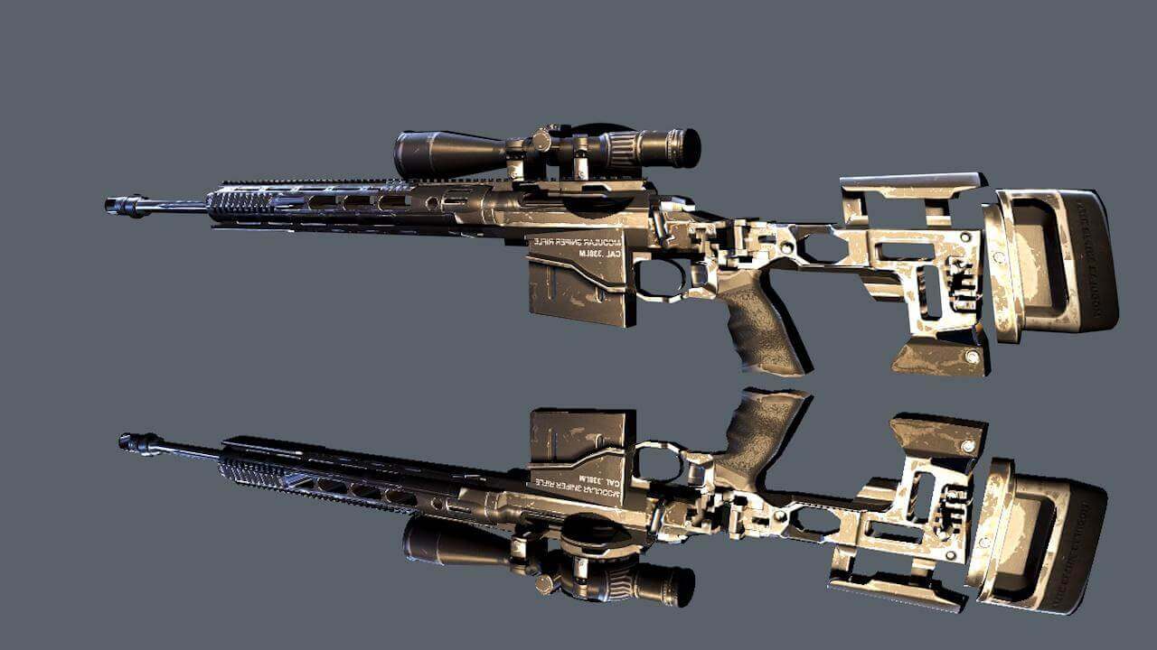 Snipergun 3D Render | RenderHub Gallery