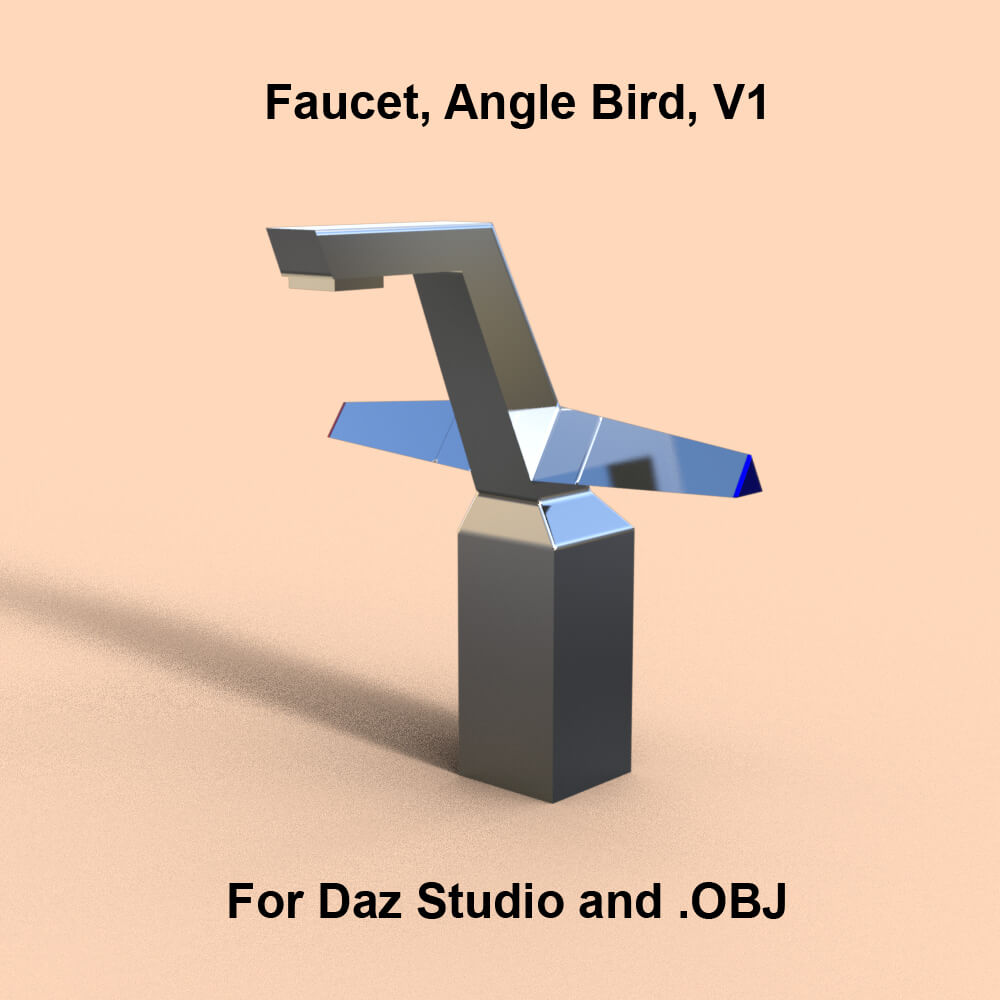 Faucet, Angle Bird, V1 - Free 3D Model by lukon