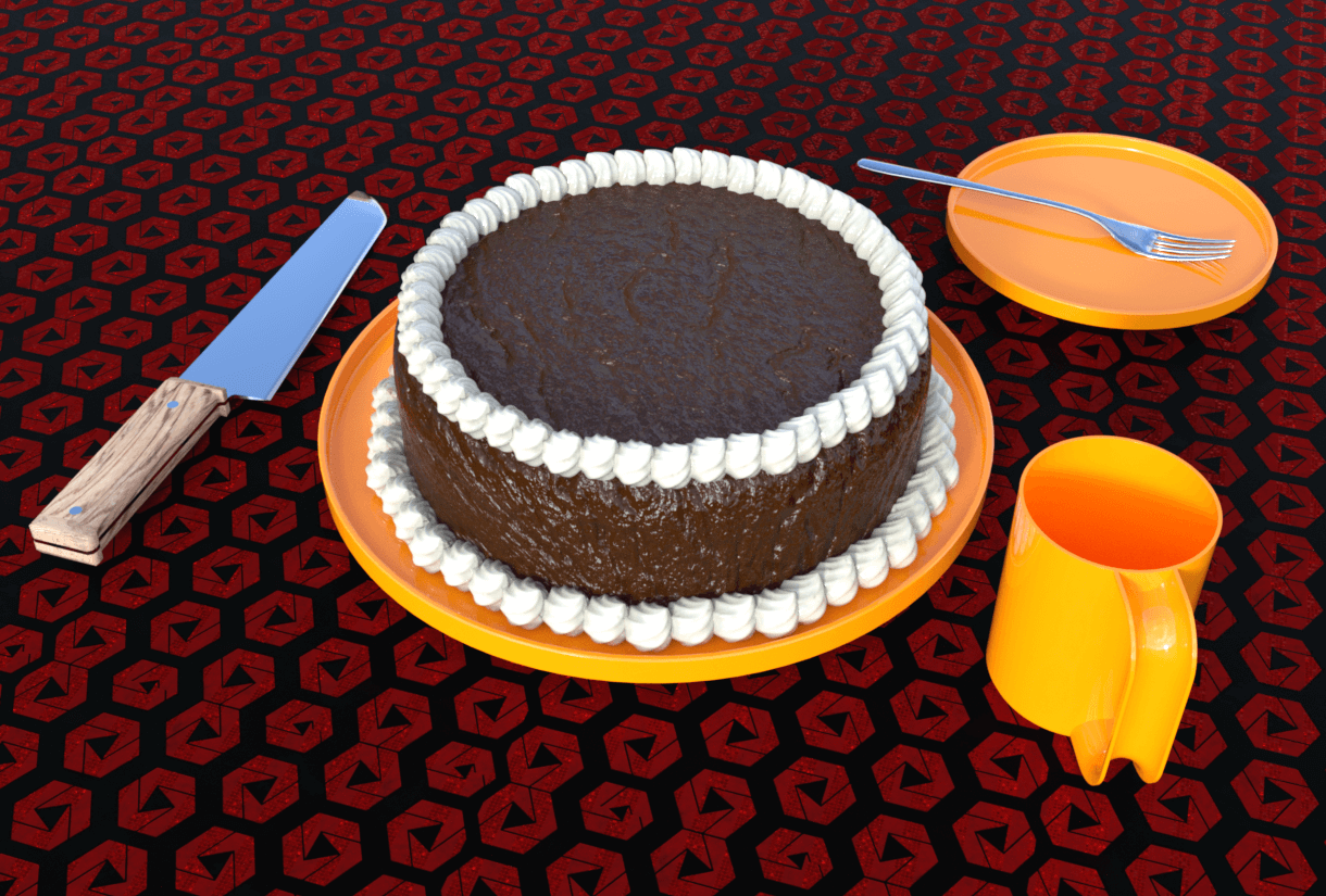 Cake 3D Render, Digital Art by lukon