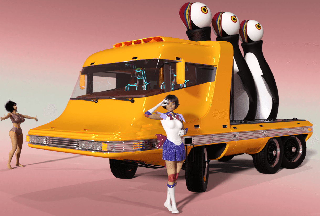 Eith Brings the Birds 3D Render, Digital Art by lukon