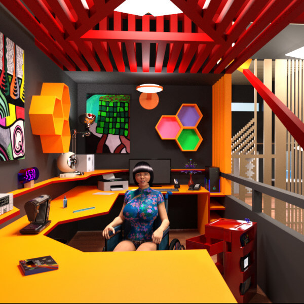 3D Art Gallery by lukon at RenderHub