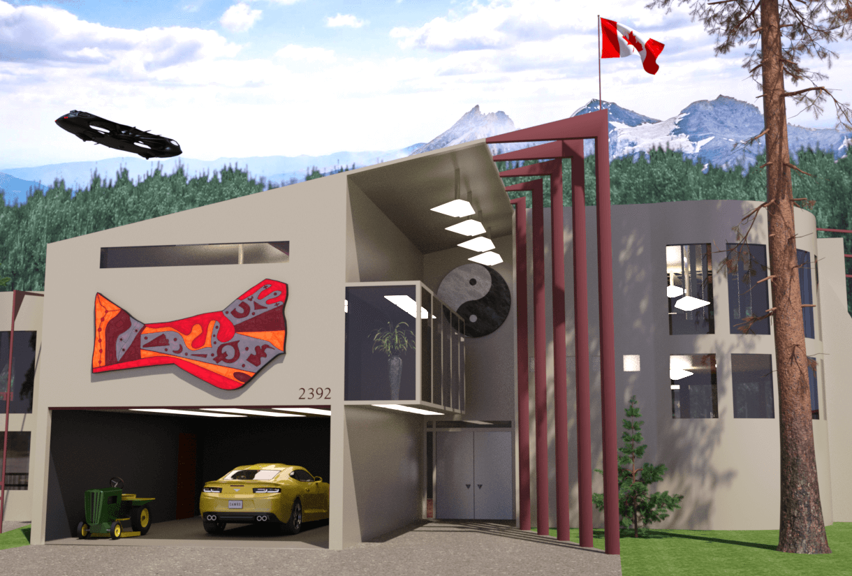 Jiqpaad House With National Pride 3D Render, Digital Art by lukon