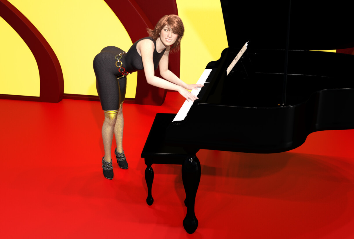 No Fear of Big Keys 3D Render, Digital Art by lukon