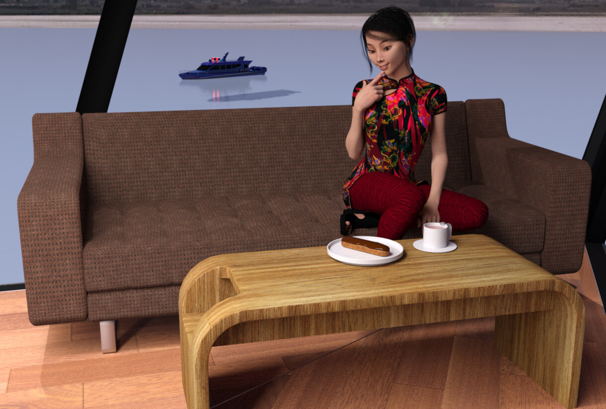 Time to Eat That Eclair 3D Render, Digital Art by lukon