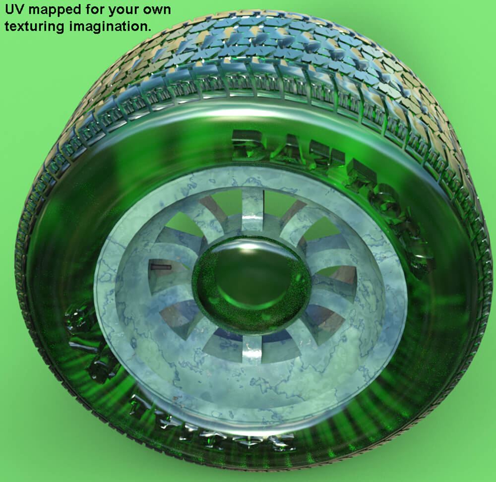 Wheel Rim, Western Wheel, Bullet, V1 - Free 3D Model by lukon