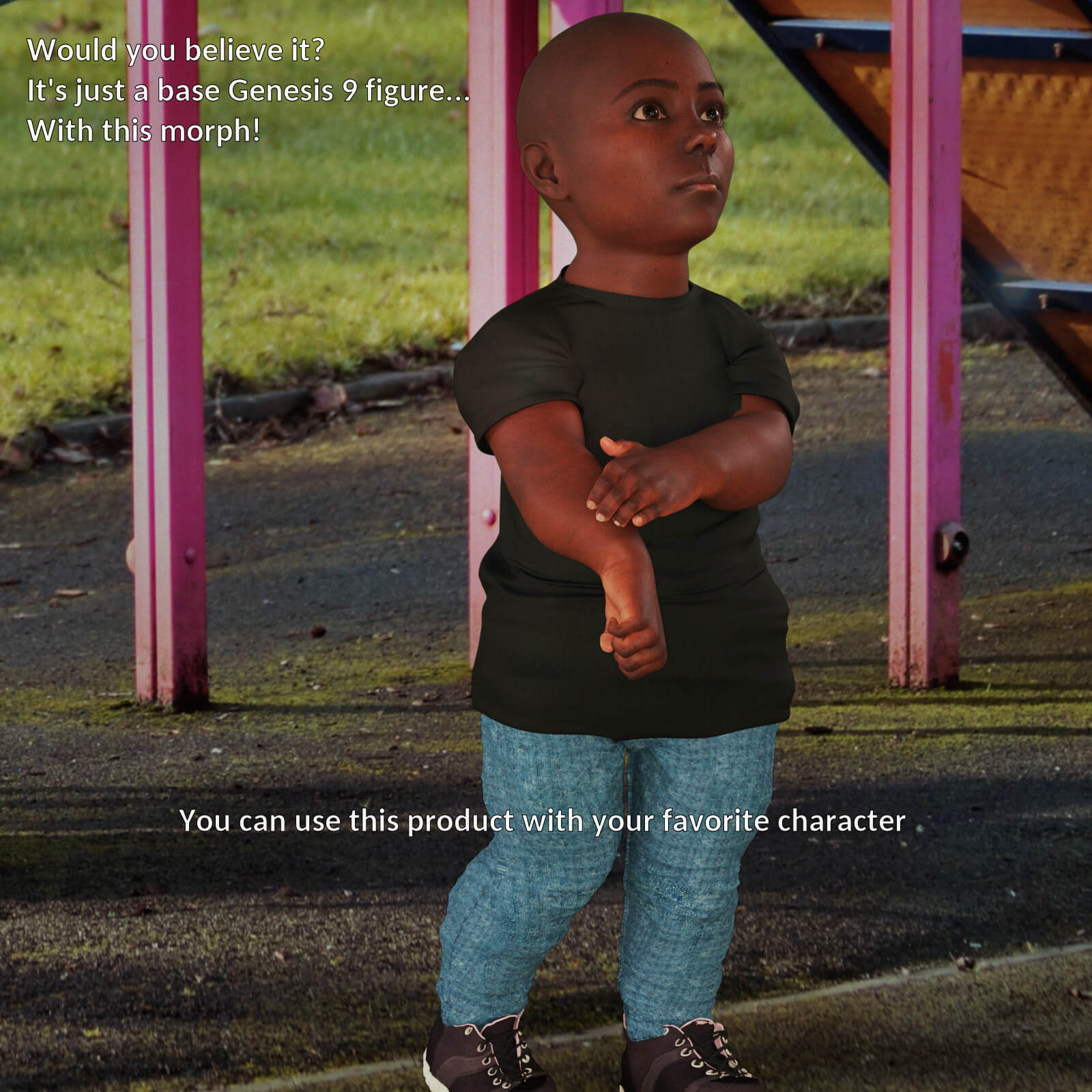 Child Morph for Genesis 9 - Daz Content by Luna_s20