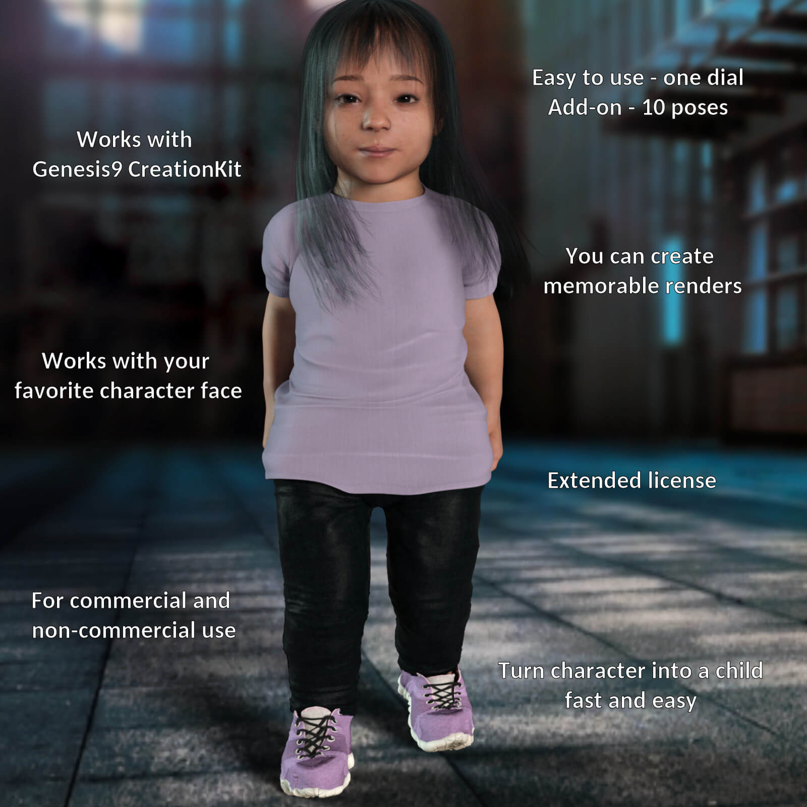 Child Morph for Genesis 9 - Daz Content by Luna_s20