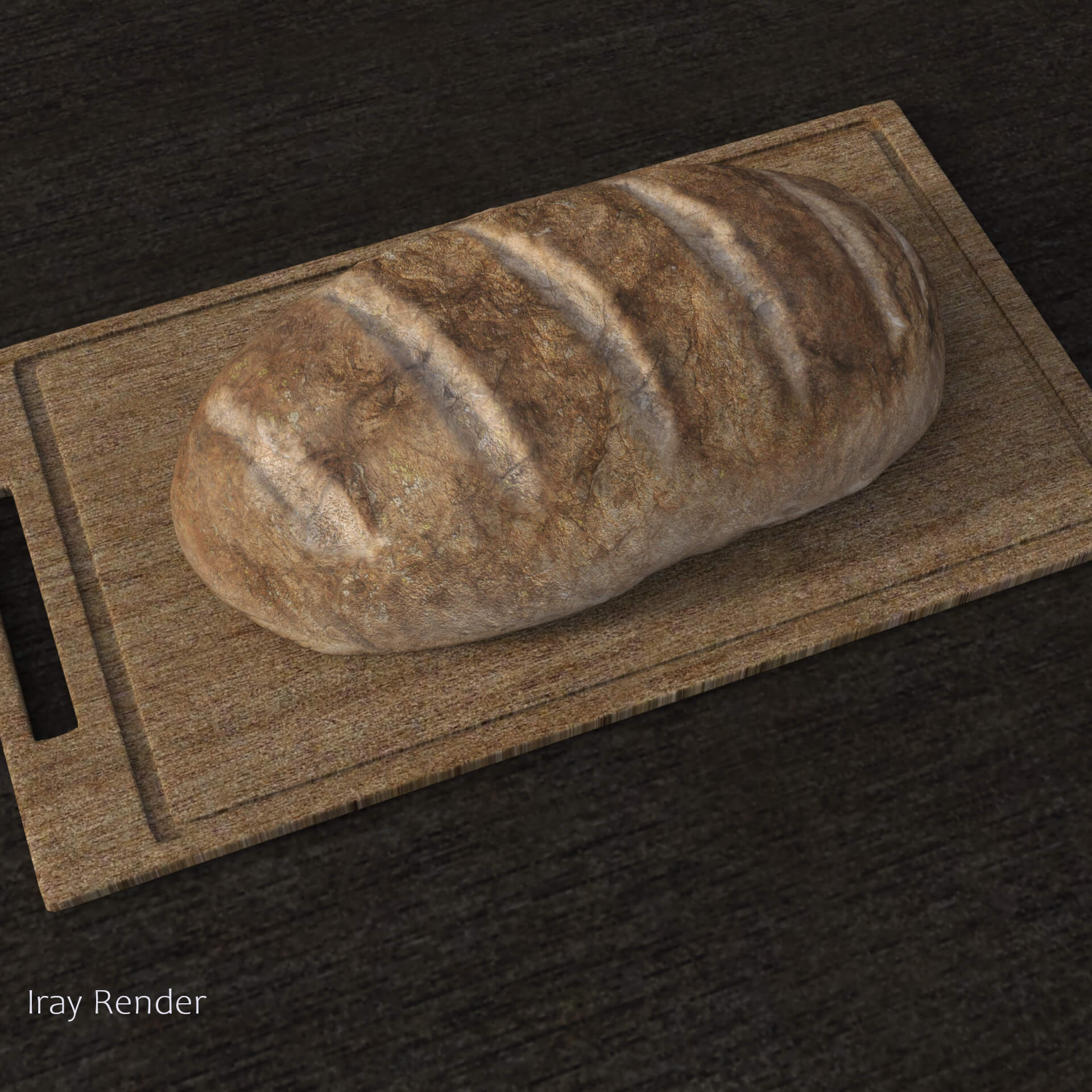Country Bread - 3D Model by Luna_s20