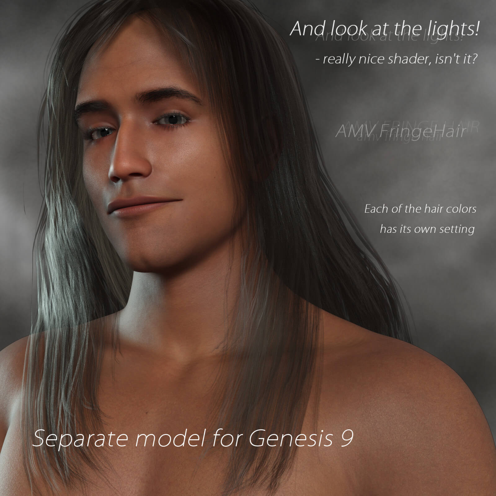 Fringe Hair for G8F and G9 - Daz Content by Luna_s20