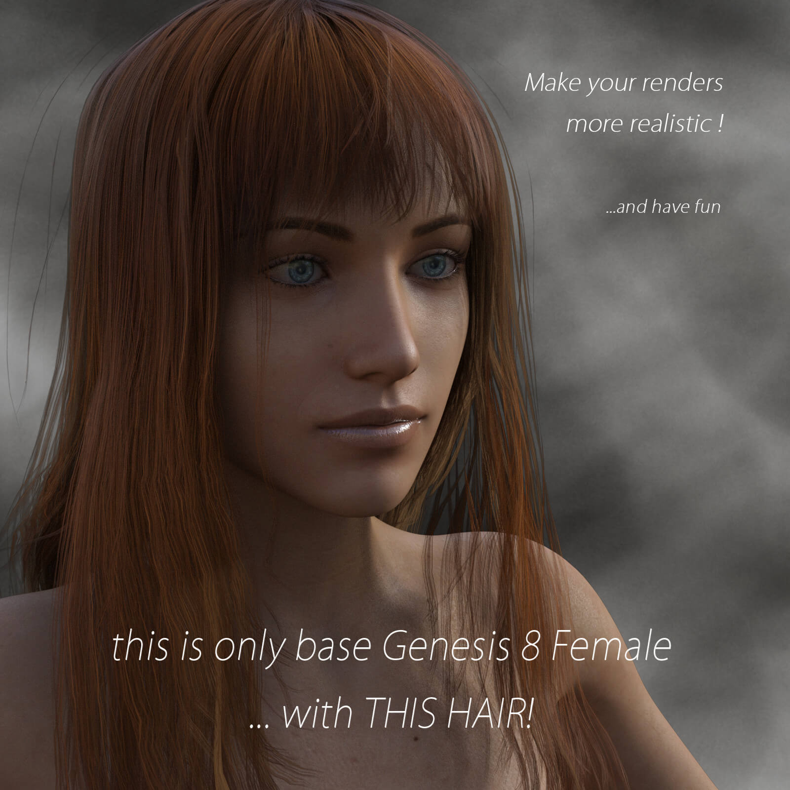 Fringe Hair for G8F and G9 - Daz Content by Luna_s20