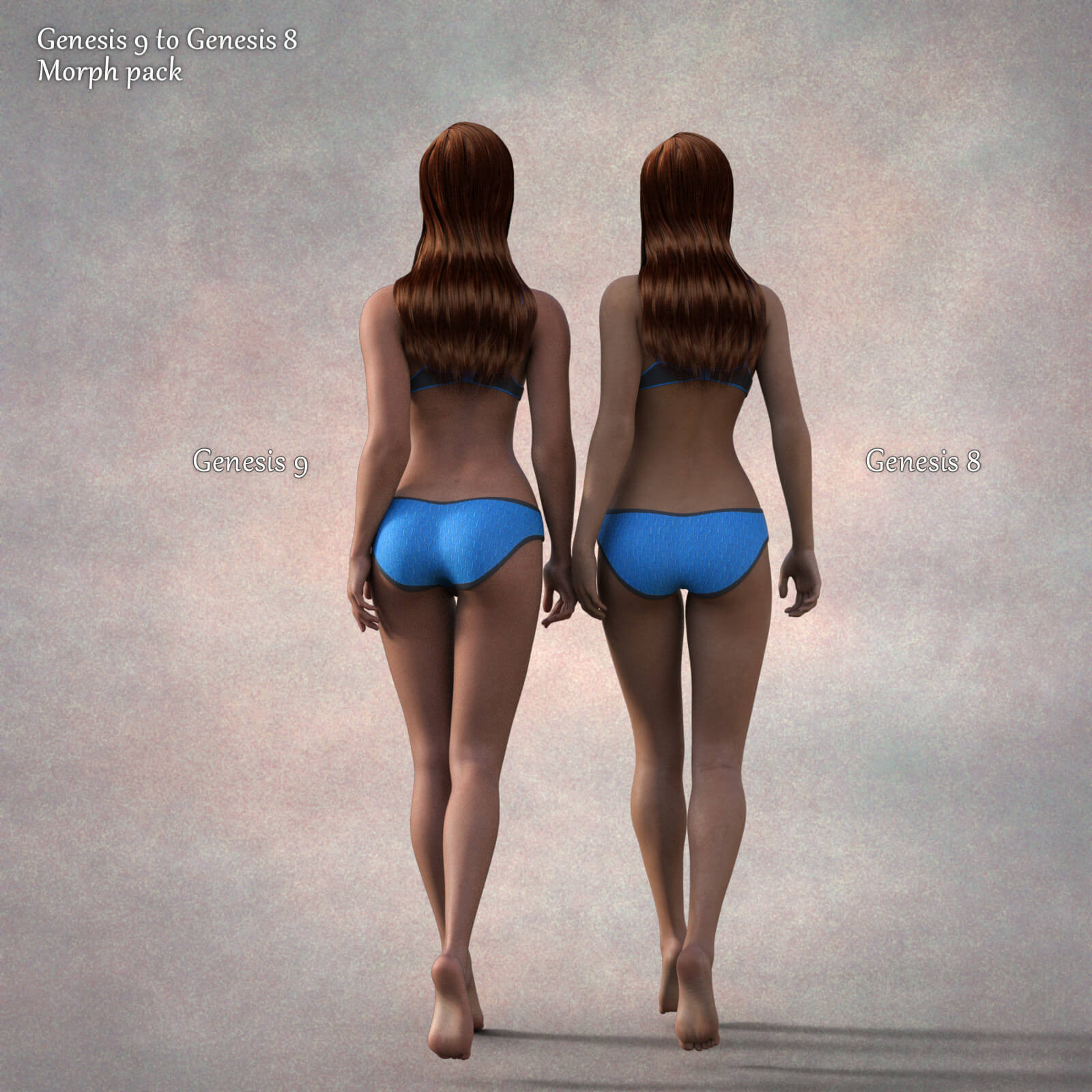 Genesis 9 to Genesis 8 Morph Pack - Free Daz Content by Luna_s20