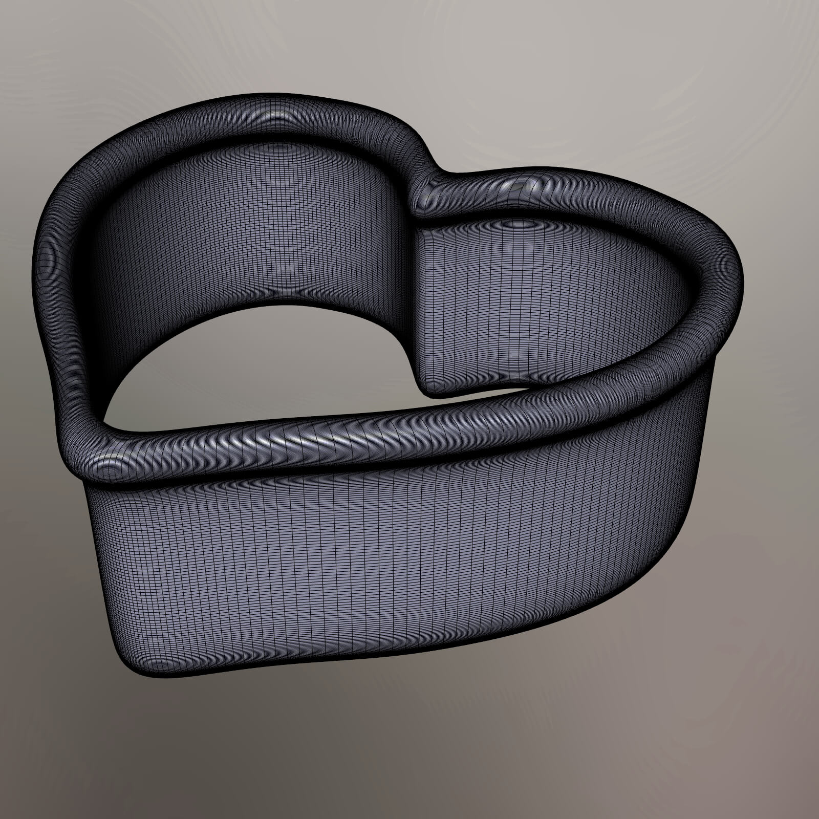 Safe Traditional Cookie Cutter - Heart Shape 3D Model by Luna_s20