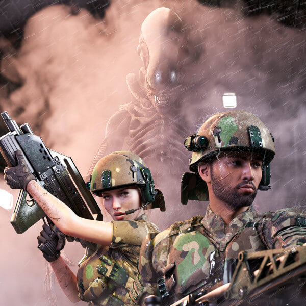 3D Art Gallery by lux0 at RenderHub