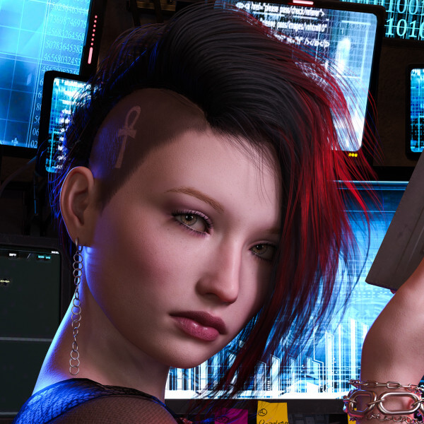 Hacker 3D Render | RenderHub Gallery