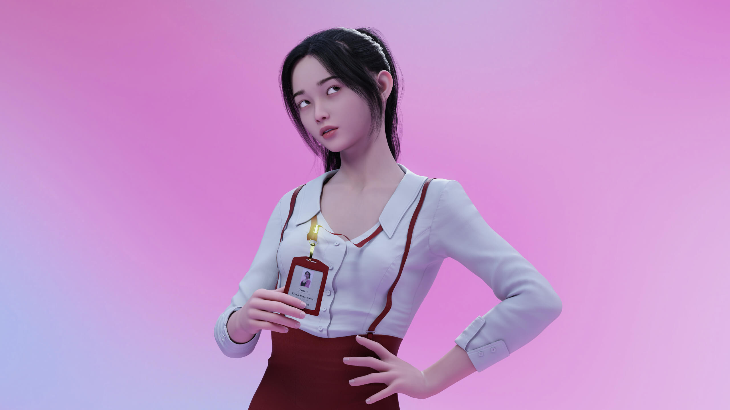 Excuse Me I Work Here 3D Render, Digital Art by Luxe Muse