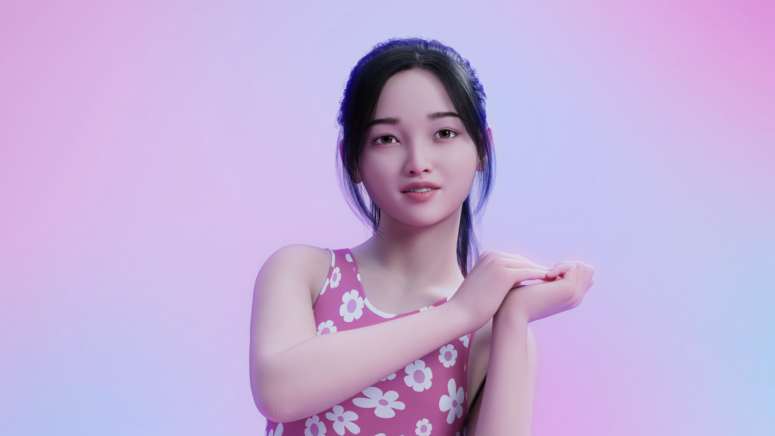 Random Shot 3D Render, Digital Art by Luxe Muse