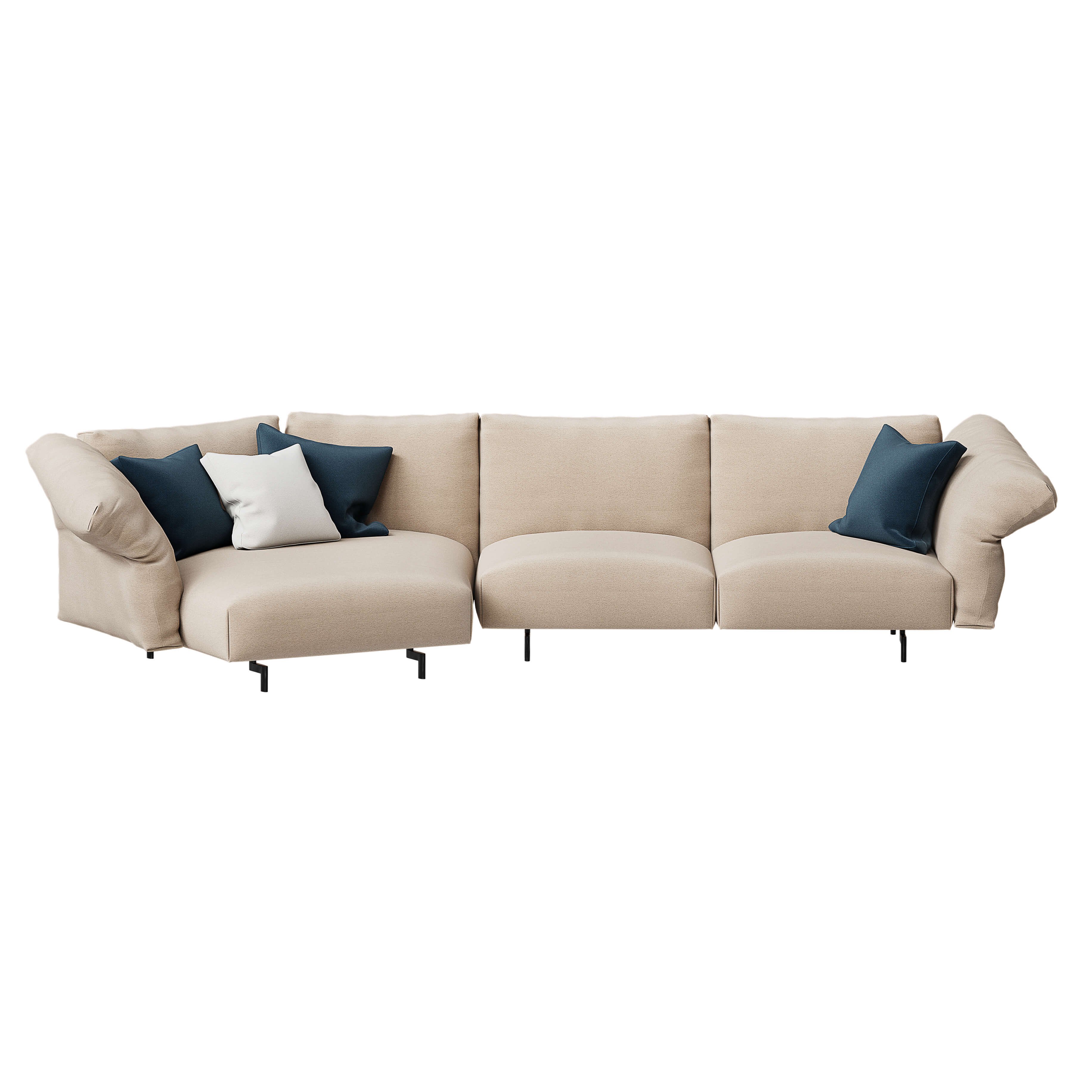 B and B Italia Dambo Sofa - 3D Model by luxmi_3d_studio