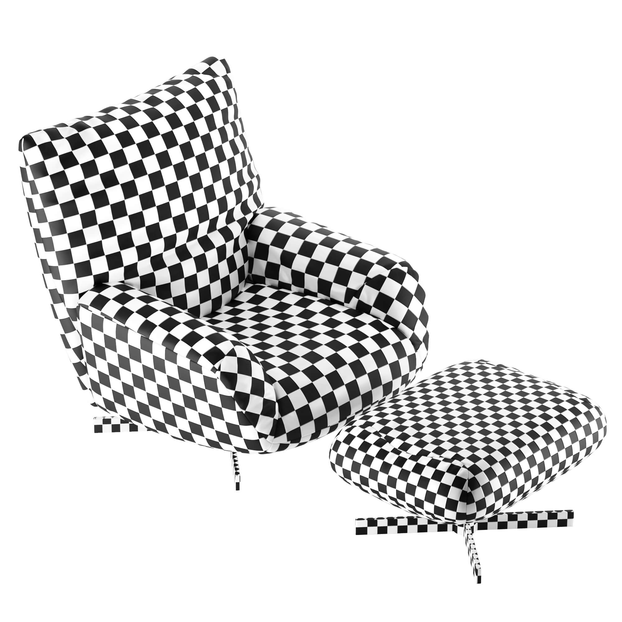 Chiara Edra Armchair - 3D Model by luxmi_3d_studio