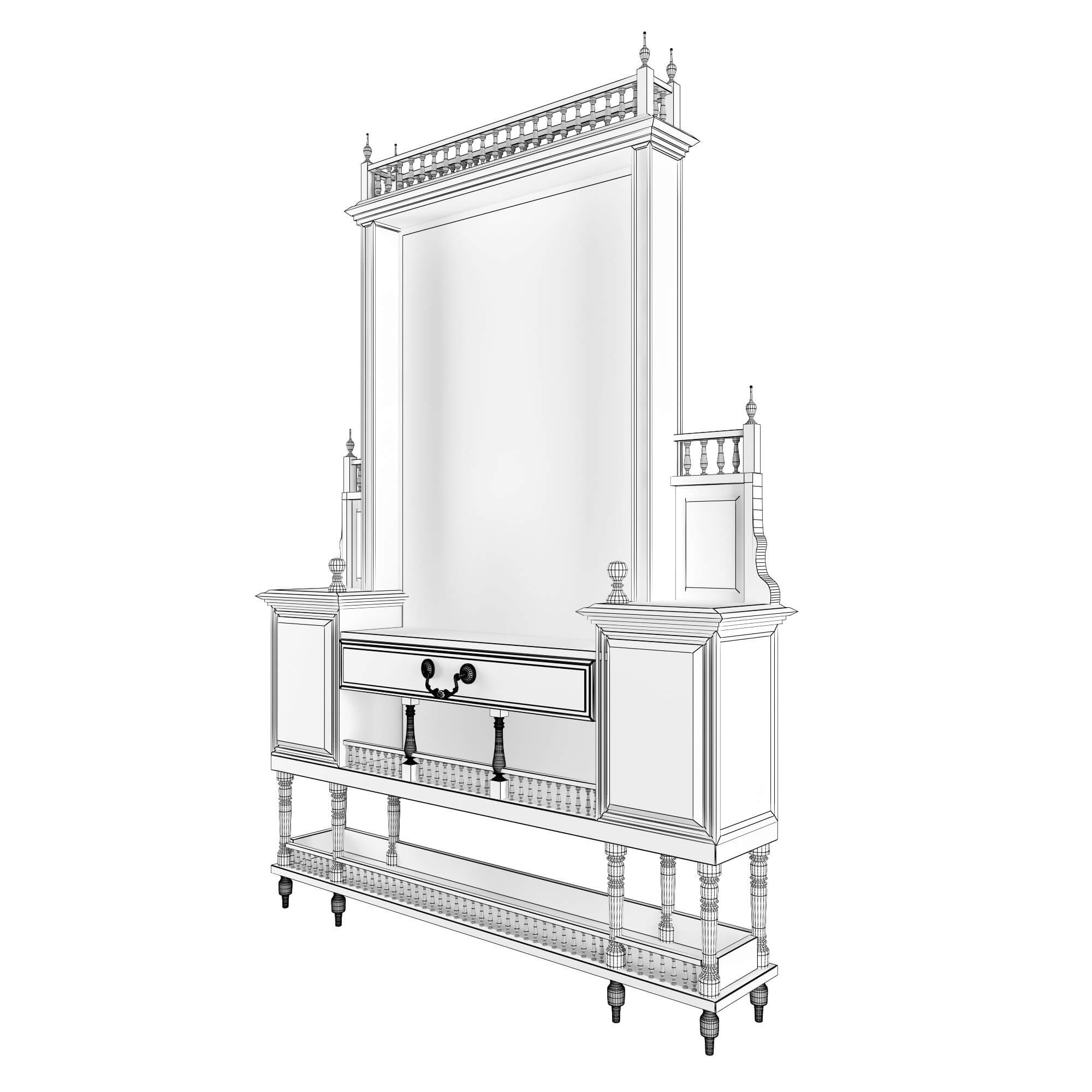 Console Table - 3D Model by luxmi_3d_studio