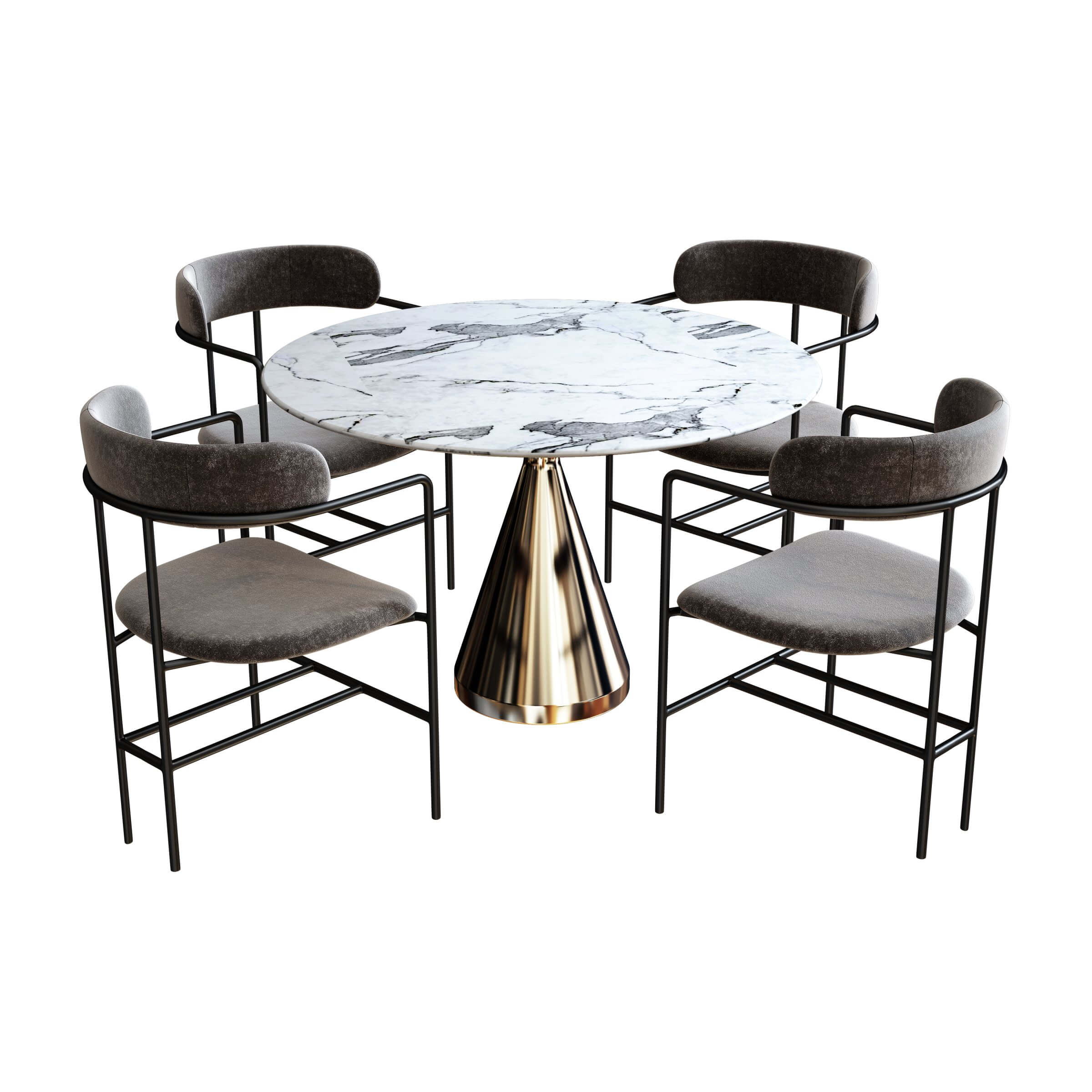 Dining Set - 3D Model by luxmi_3d_studio