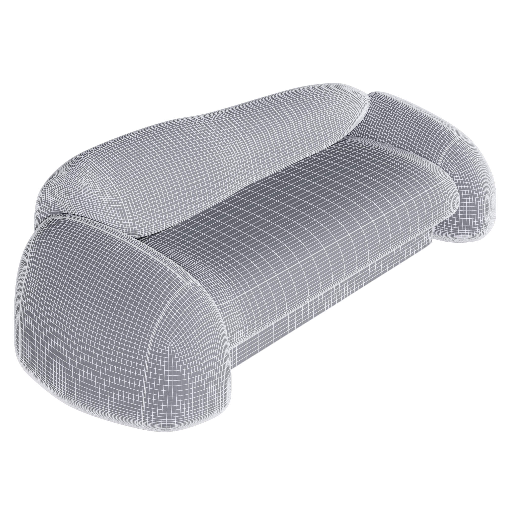 Faina Plyn Sofa Small - 3D Model by luxmi_3d_studio