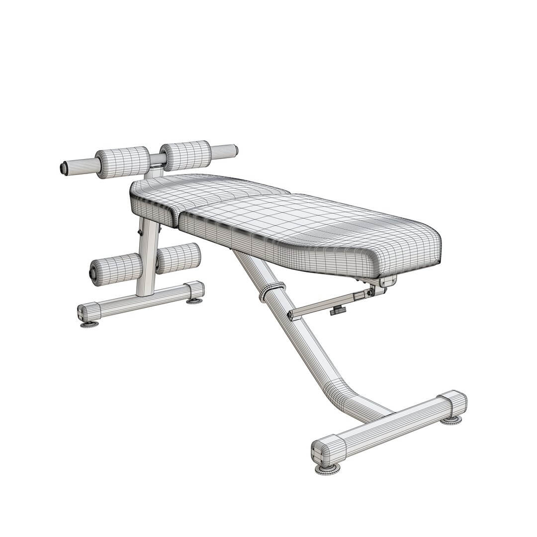 Gym Bench - 3D Model by luxmi_3d_studio
