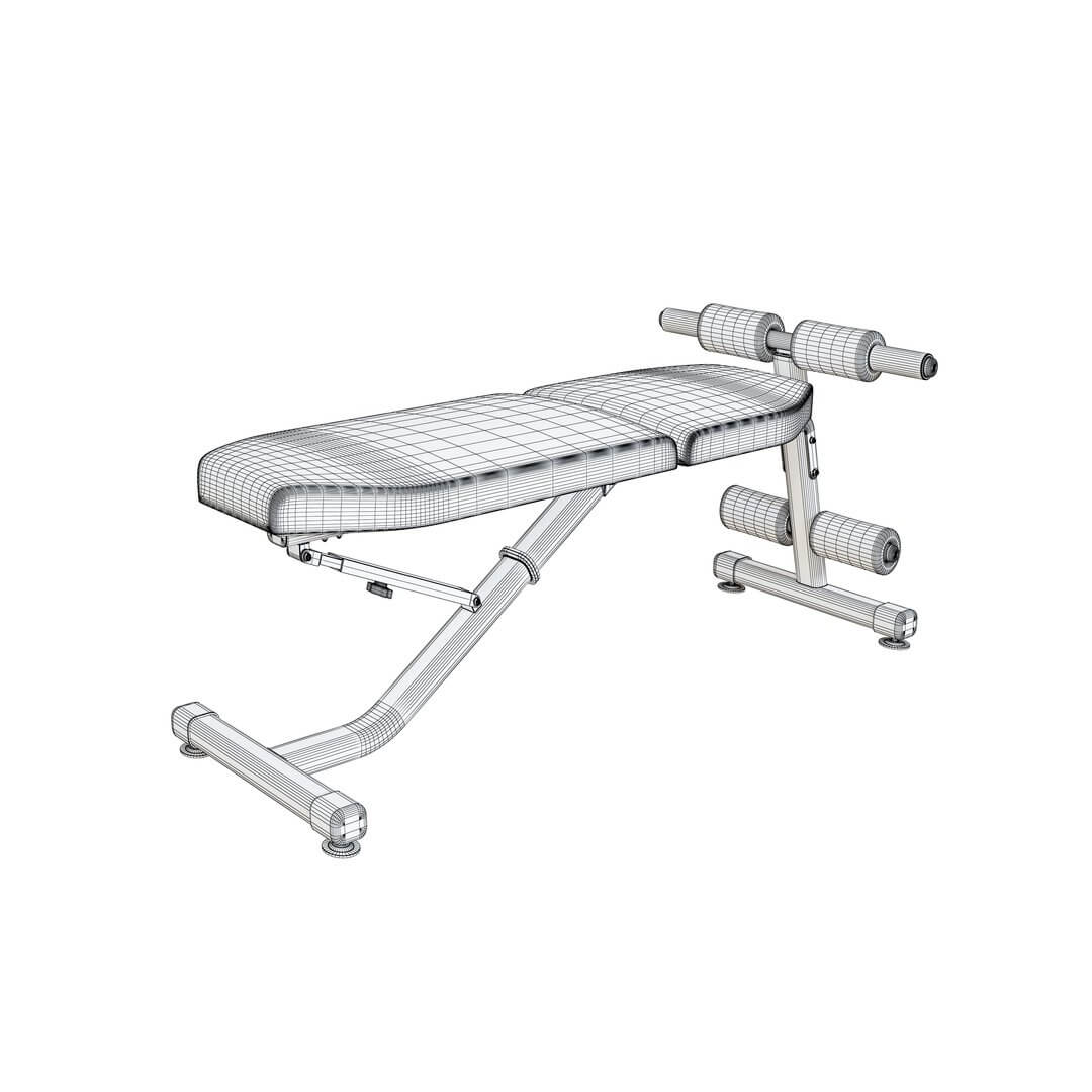 Gym Bench - 3D Model by luxmi_3d_studio