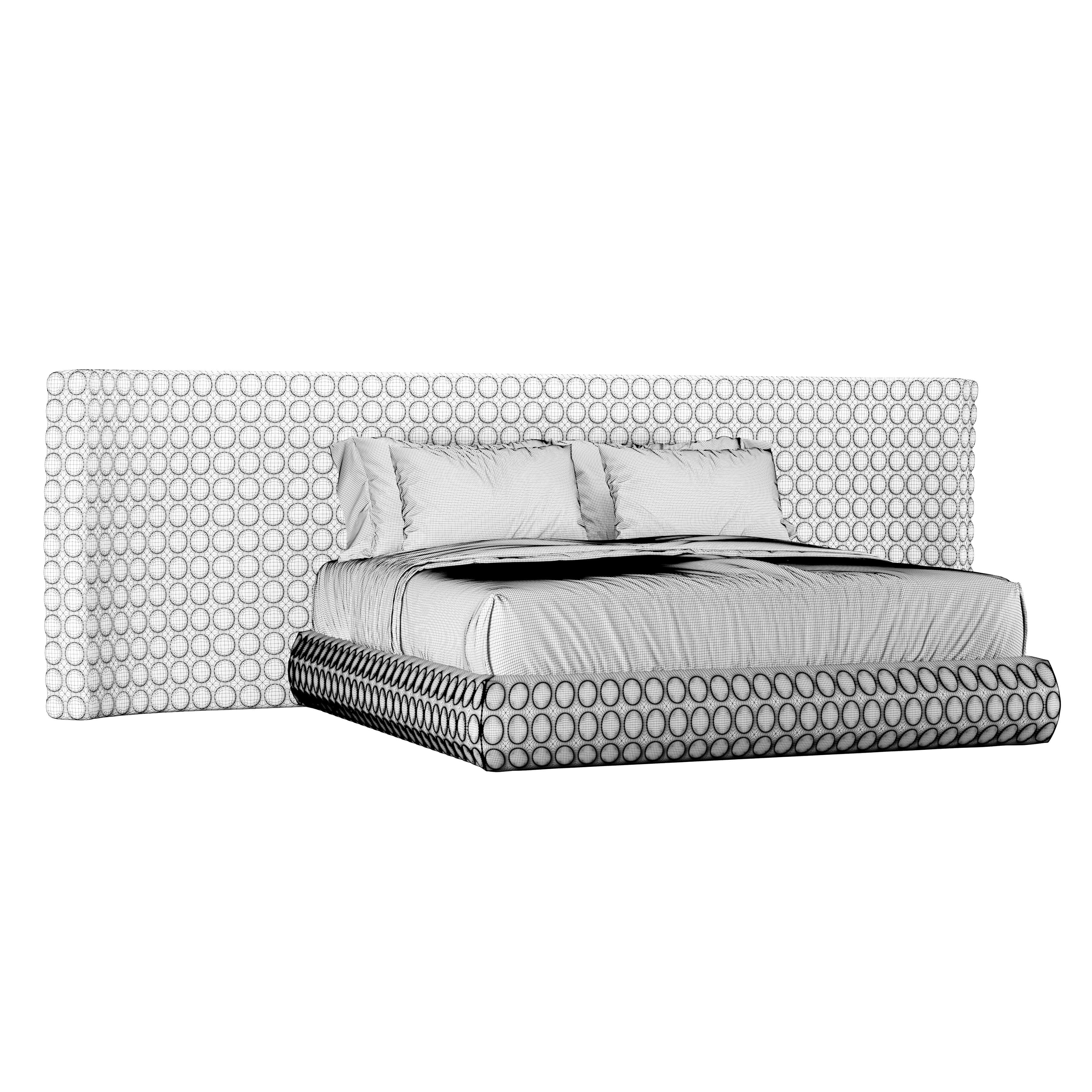 King Size Bed - 3D Model by luxmi_3d_studio