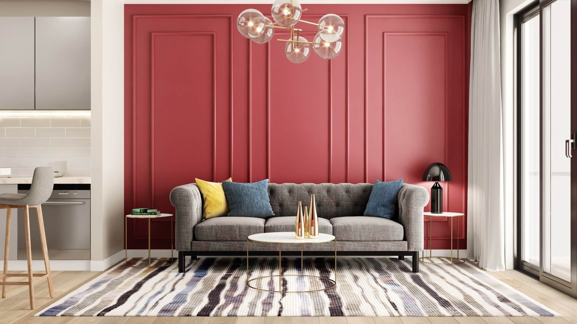 Living Room Interior - 3D Model by luxmi_3d_studio