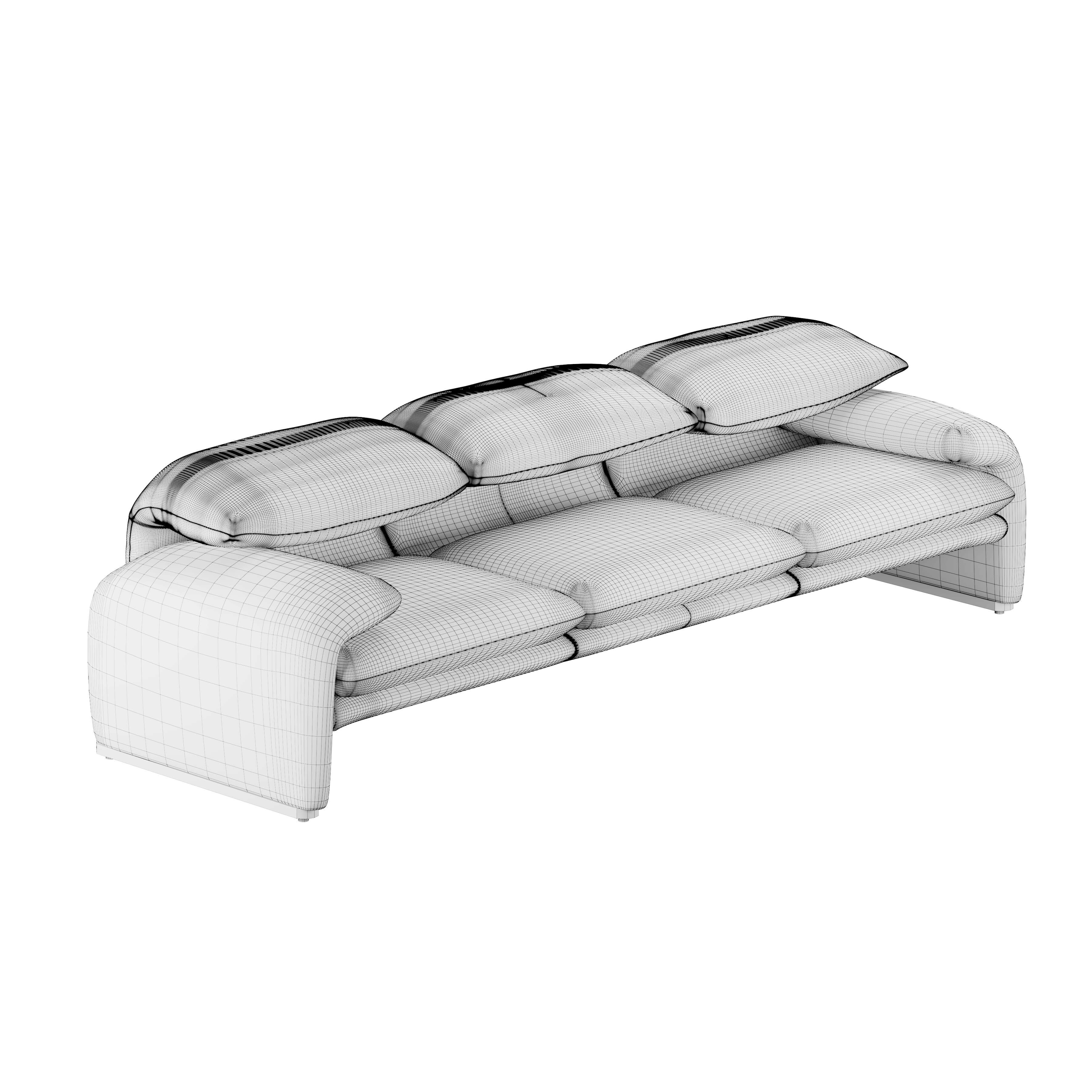 Maralunga Sofa - 3D Model by luxmi_3d_studio