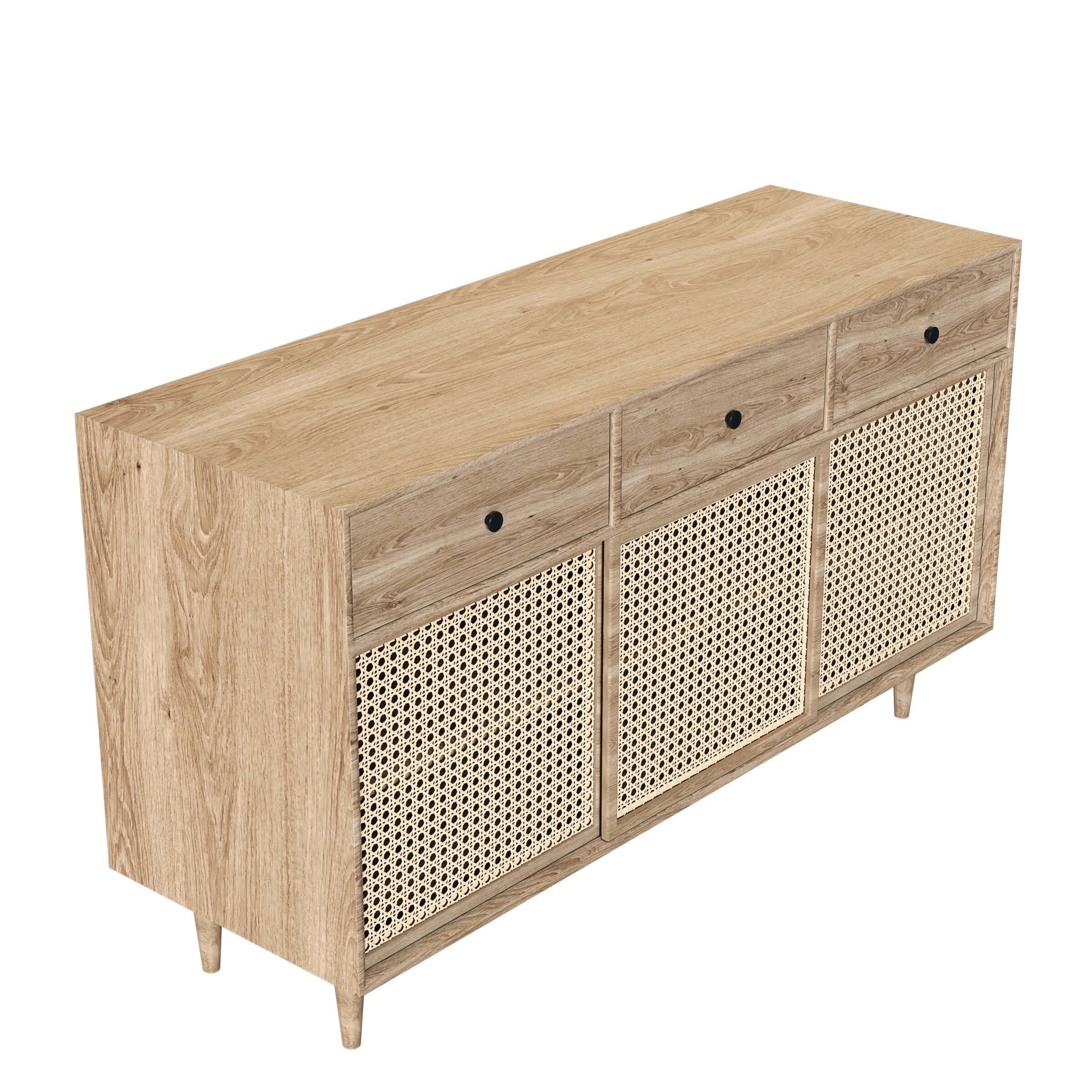Rattan Sideboard - 3D Model by luxmi_3d_studio