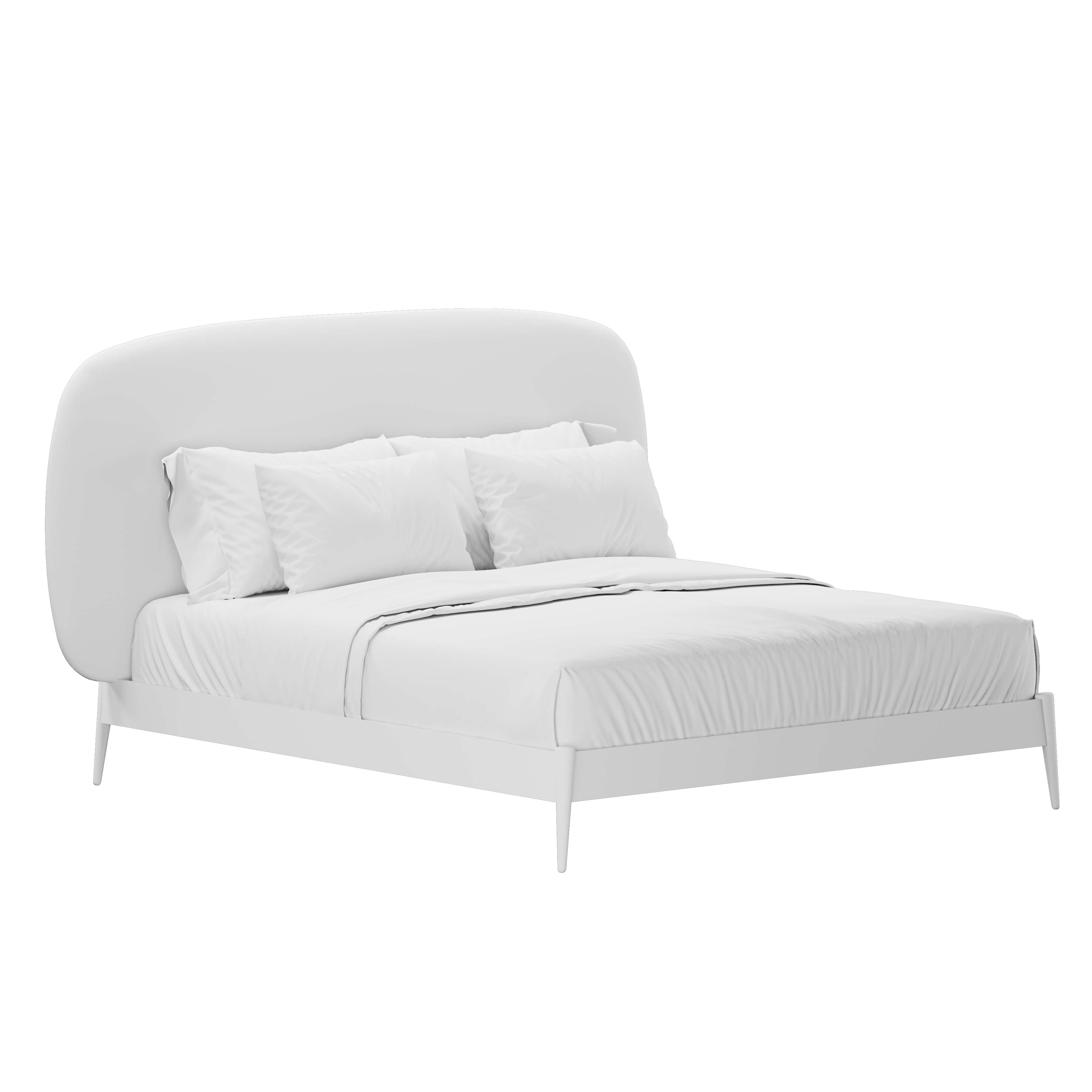 Shiko Magnum Bed by Miniforms - 3D Model by luxmi_3d_studio