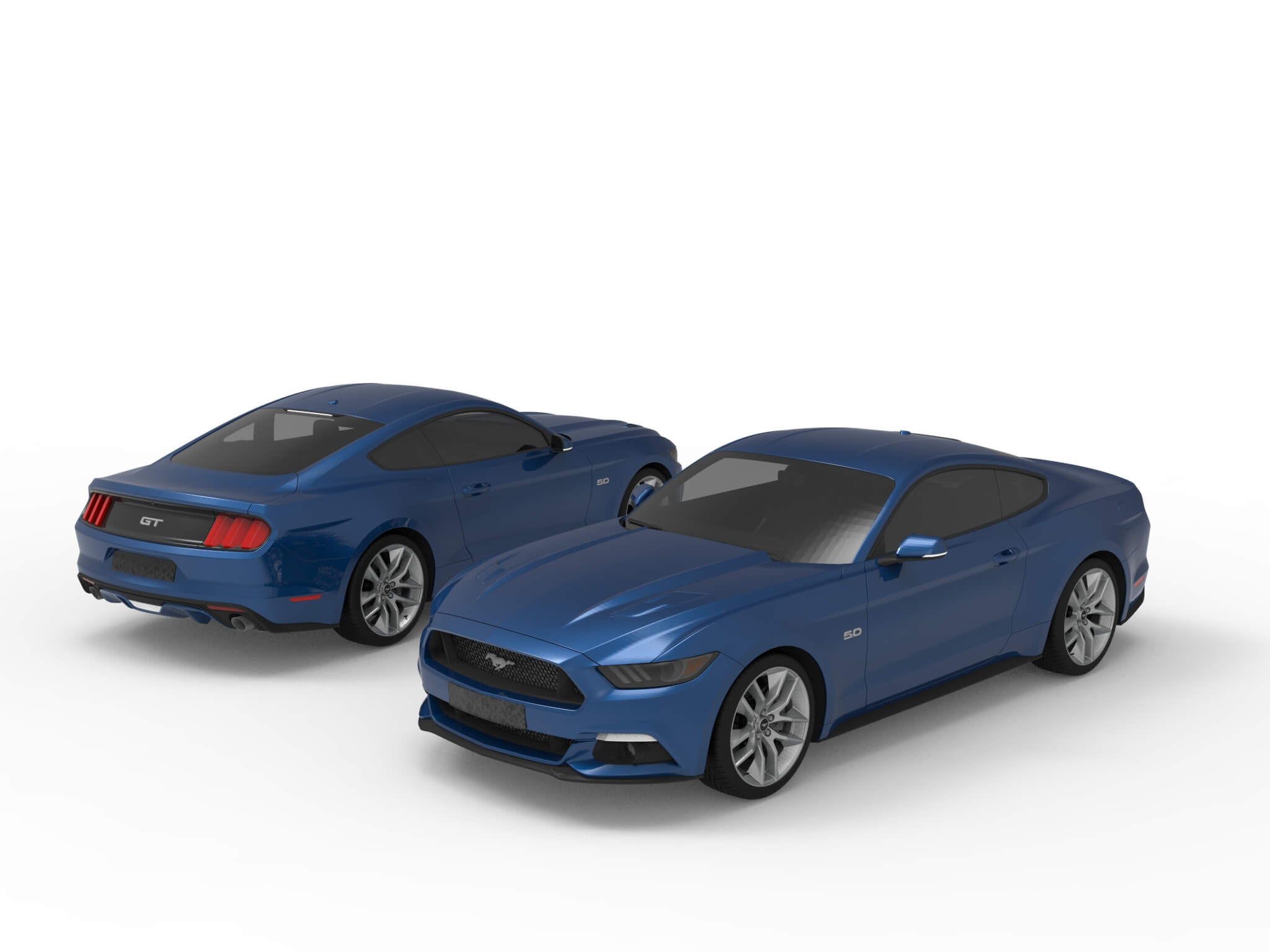 Ford Mustang Car 3D Model by LUXURYCARS
