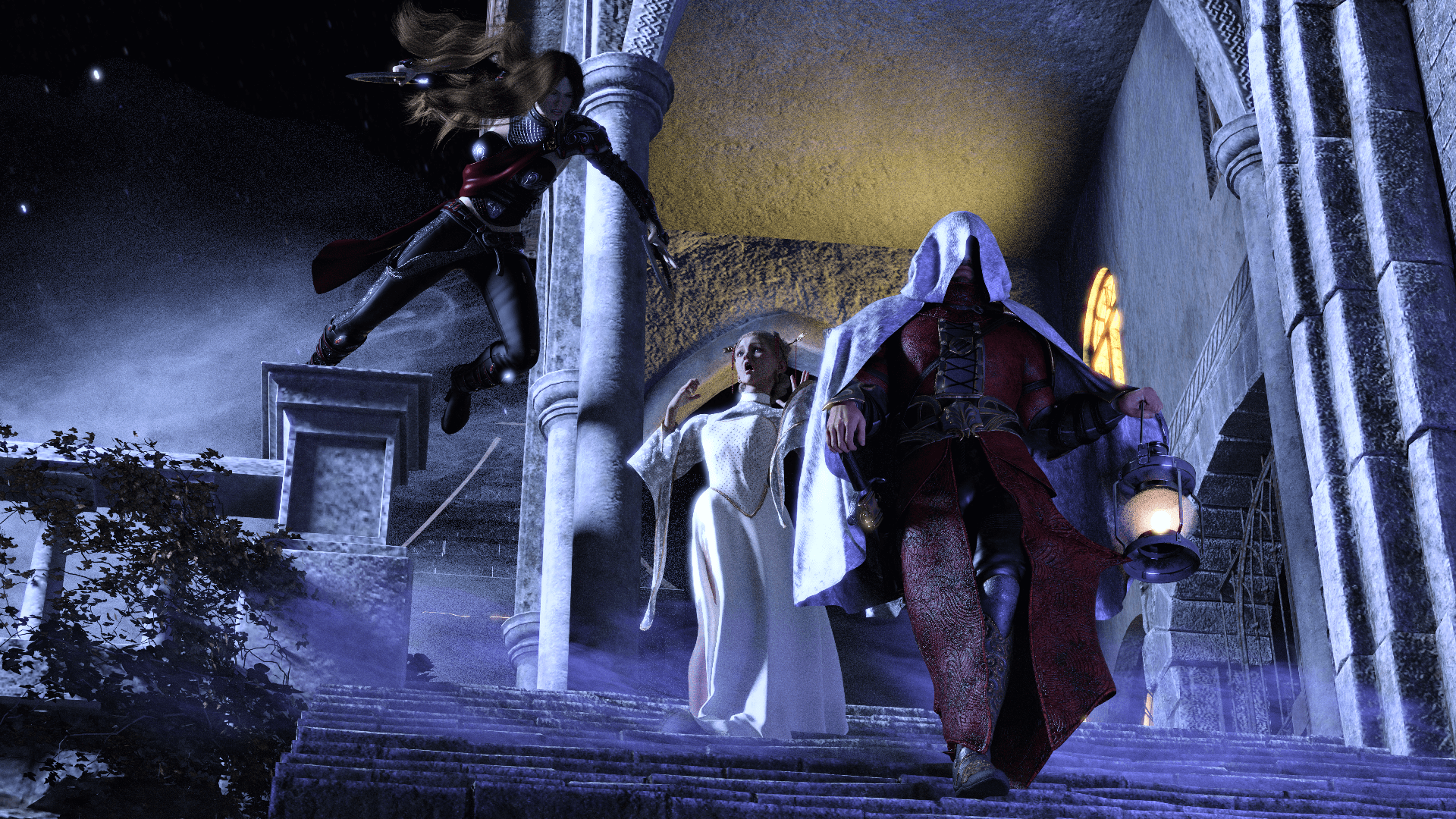 Ambush 3D Render, Digital Art by Lykantos