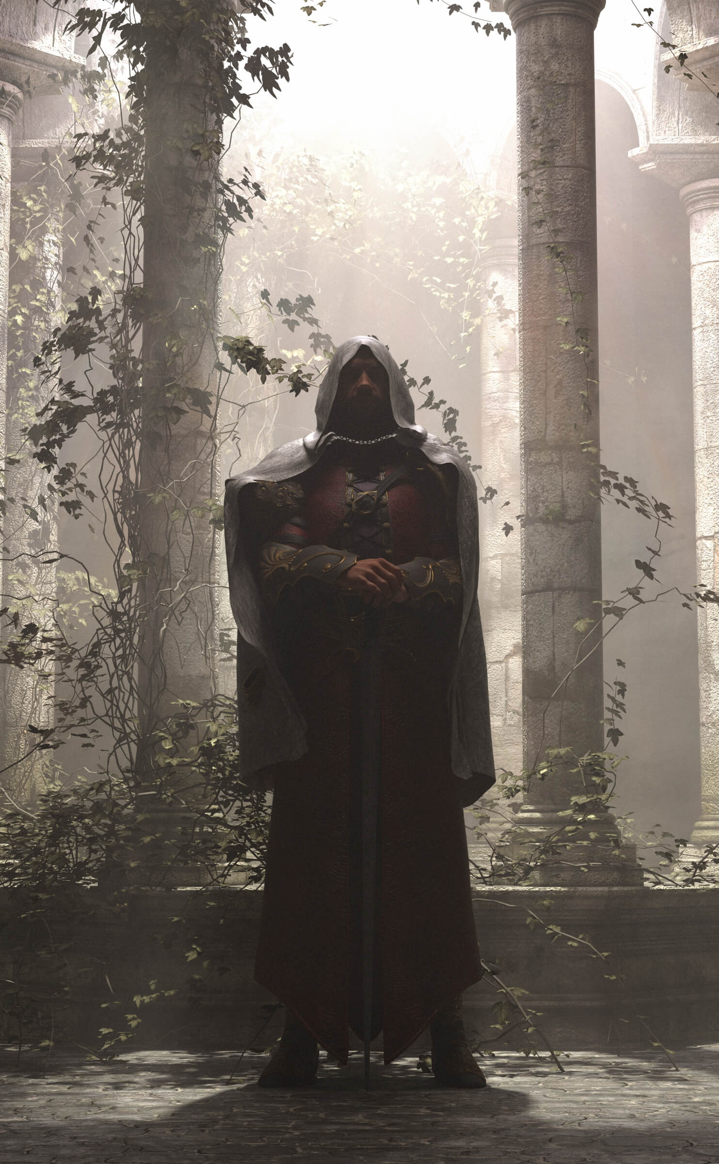 The Guardian 3D Render, Digital Art by Lykantos