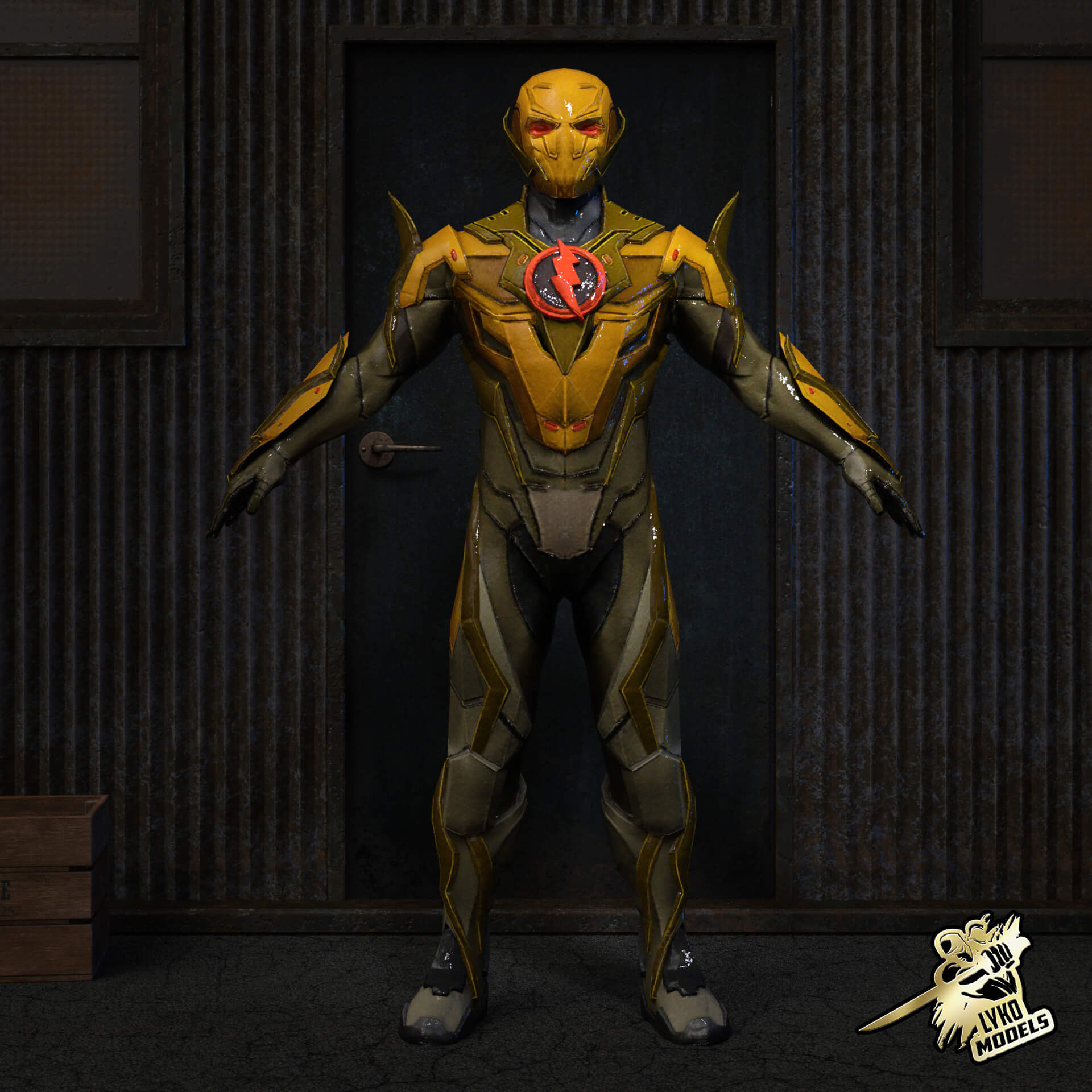 Advanced Reverse Flash Outfit for G8M - Daz Content by LykoModels