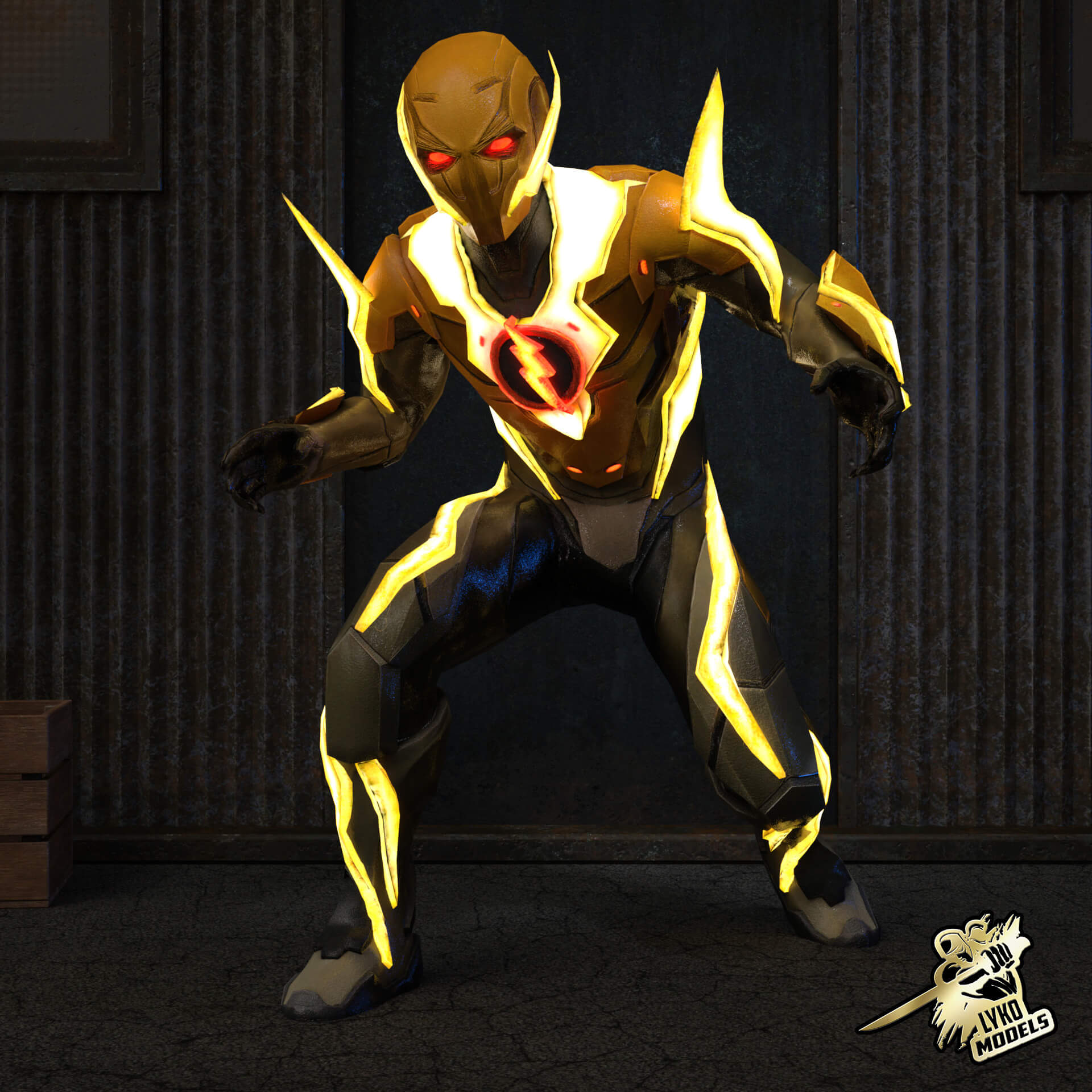Advanced Reverse Flash Outfit for G8M - Daz Content by LykoModels
